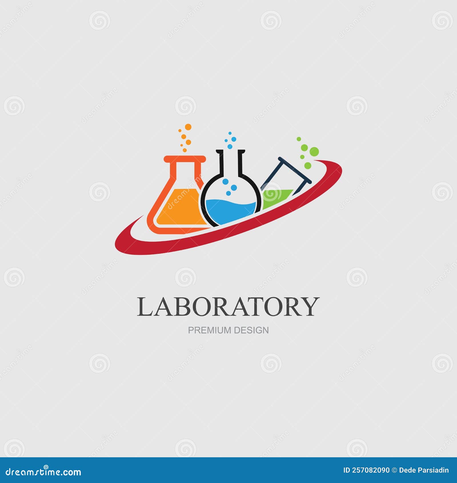 Vector Illustration of Lab Logo Design Template Stock Vector ...