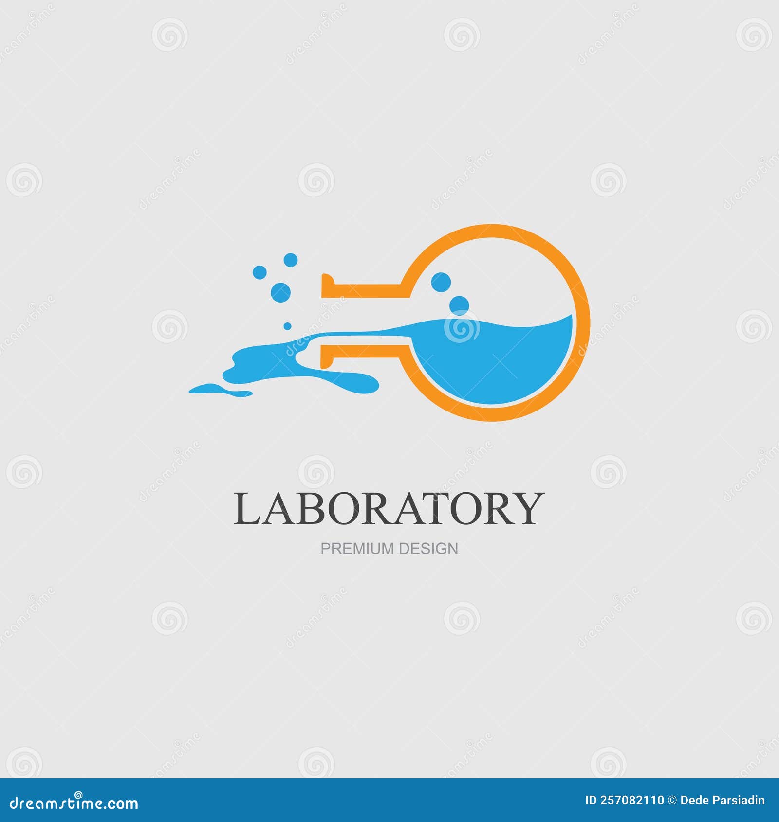 Vector Illustration of Lab Logo Design Template Stock Vector ...