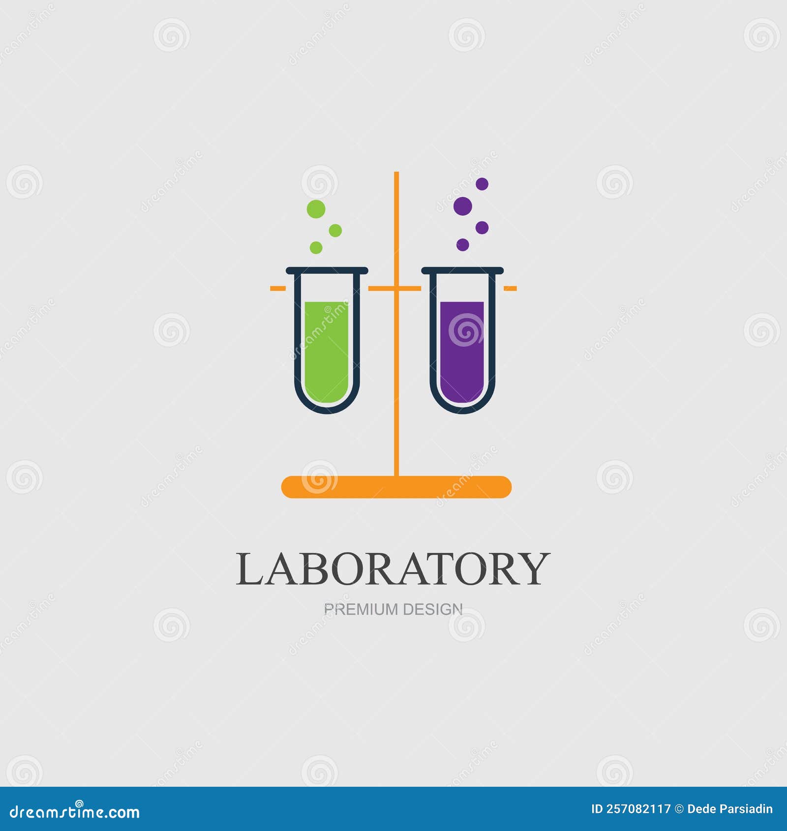 Vector Illustration of Lab Logo Design Template Stock Vector ...