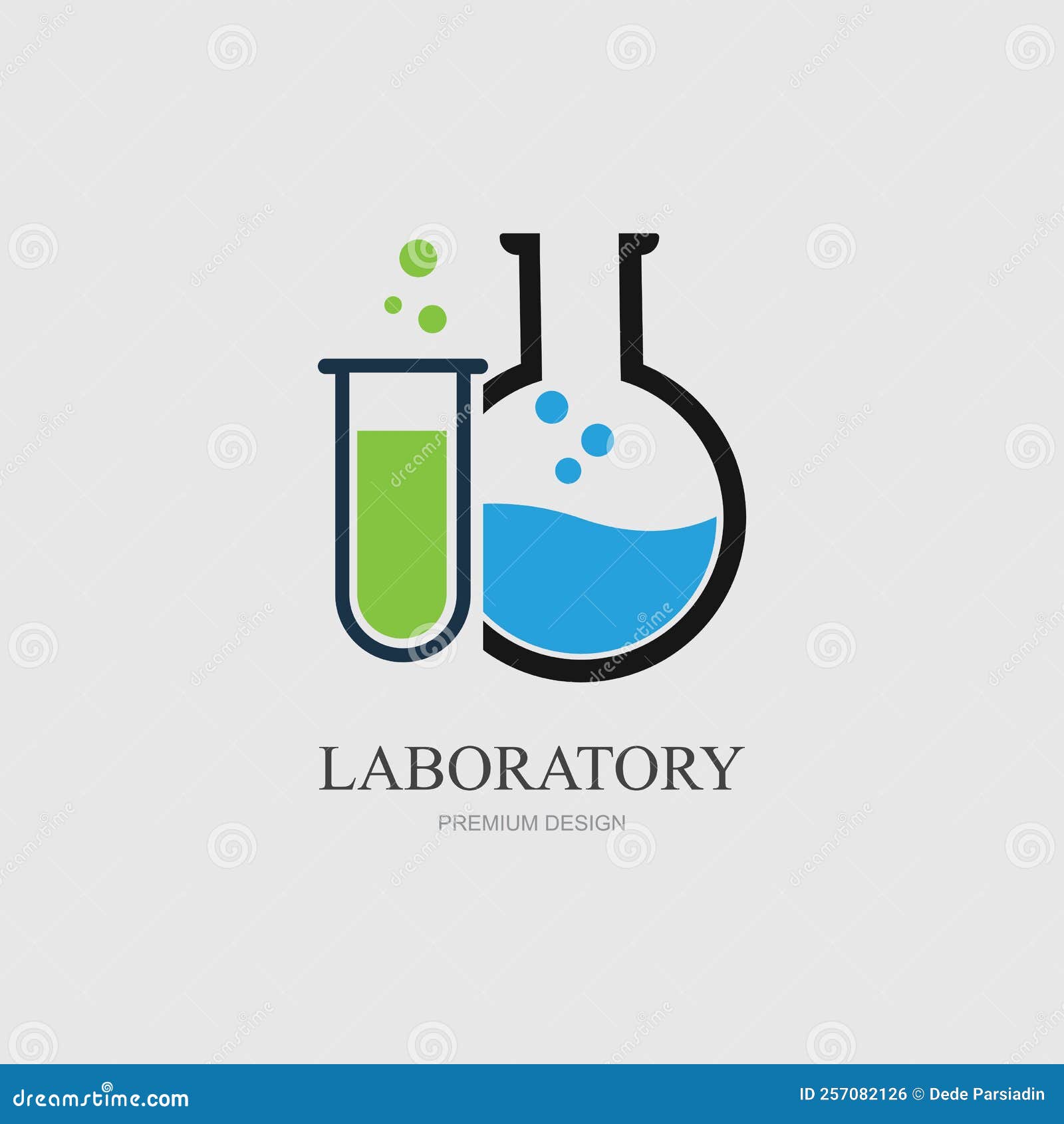 Vector Illustration of Lab Logo Design Template Stock Vector ...