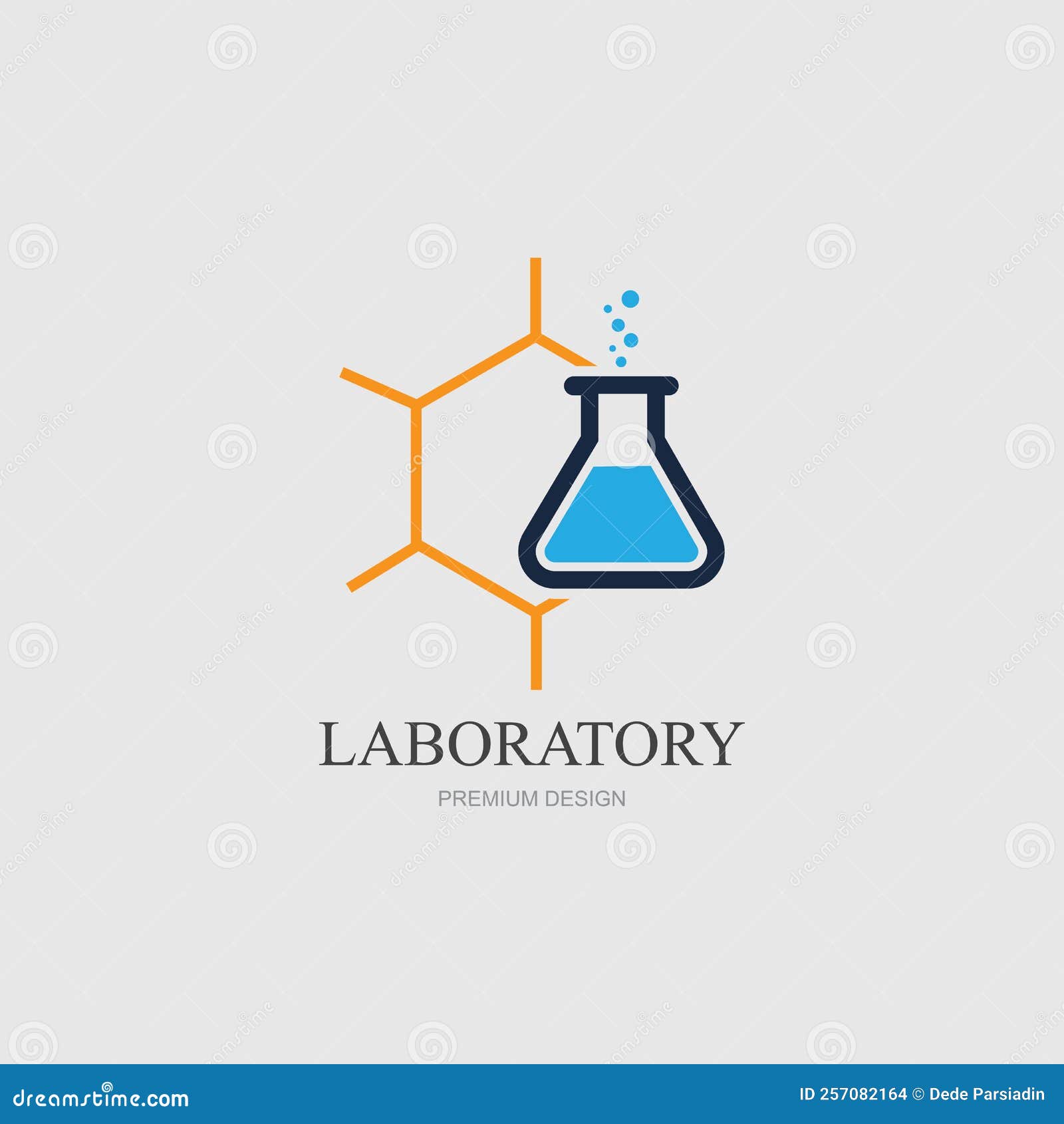 Vector Illustration of Lab Logo Design Template Stock Vector ...