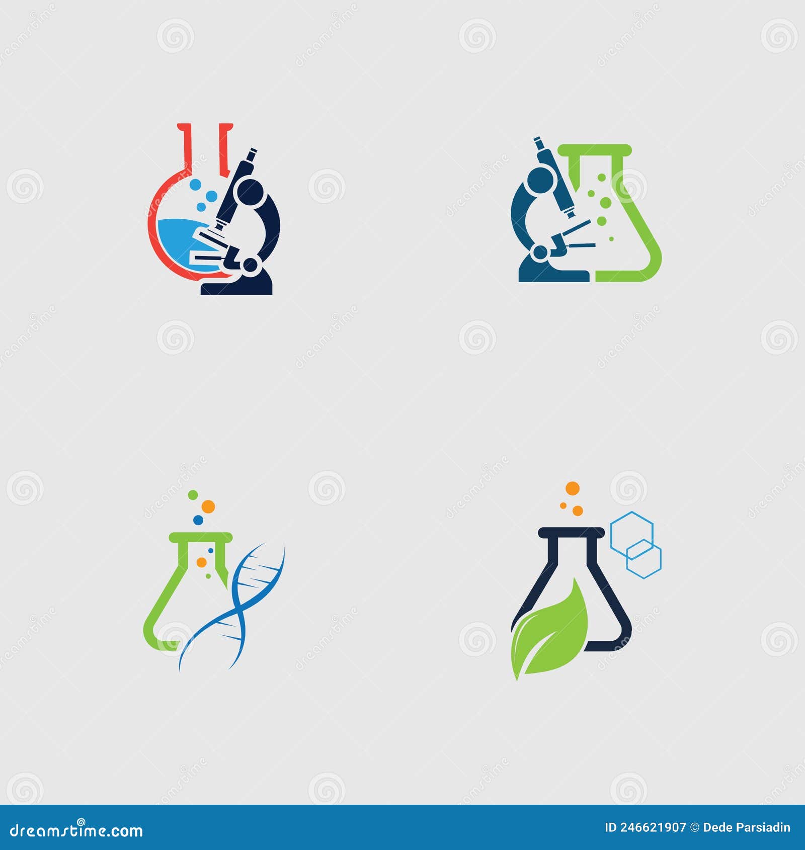Vector Illustration of Lab Logo Design Template Stock Vector ...