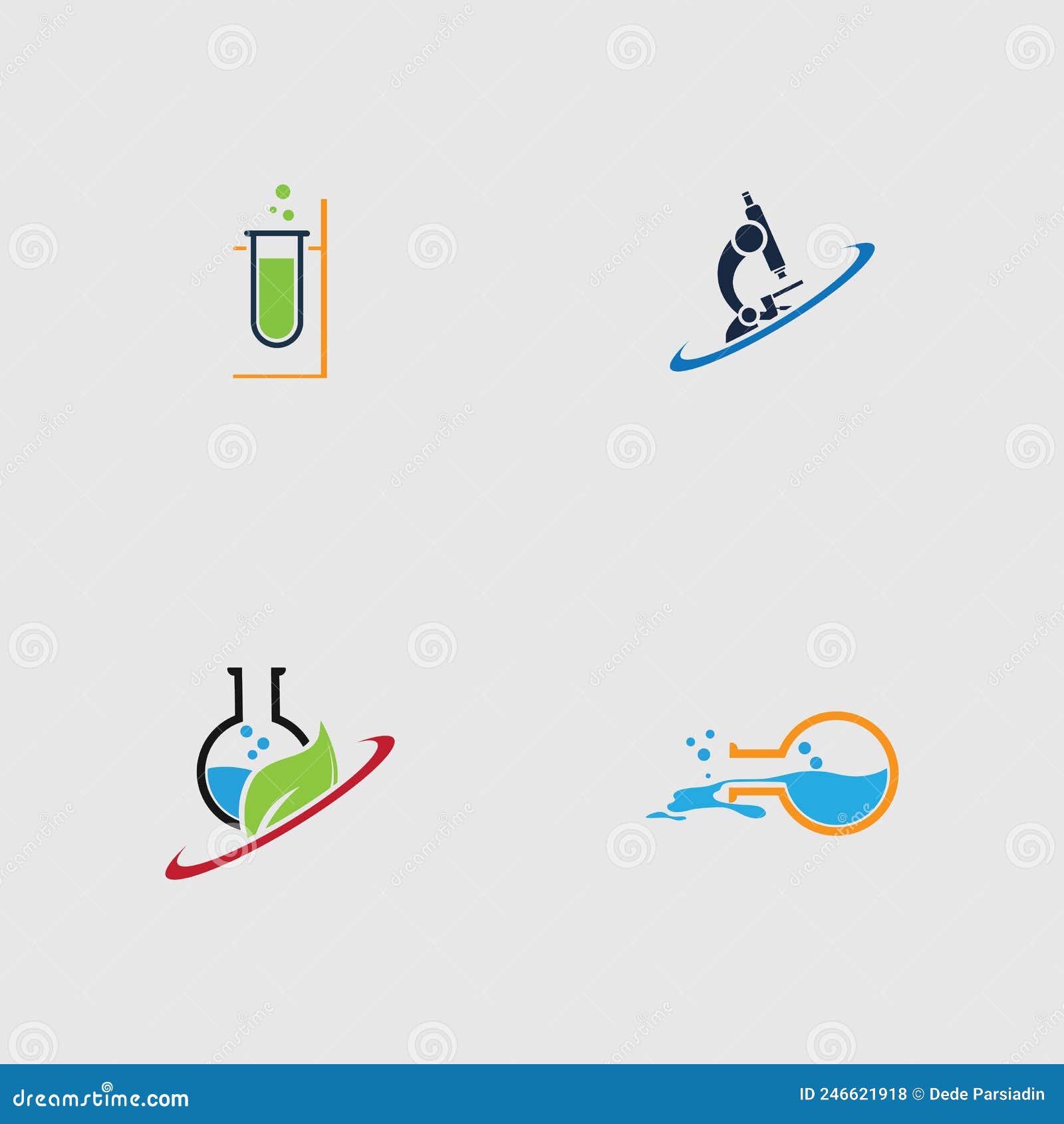 Vector Illustration of Lab Logo Design Template Stock Vector ...