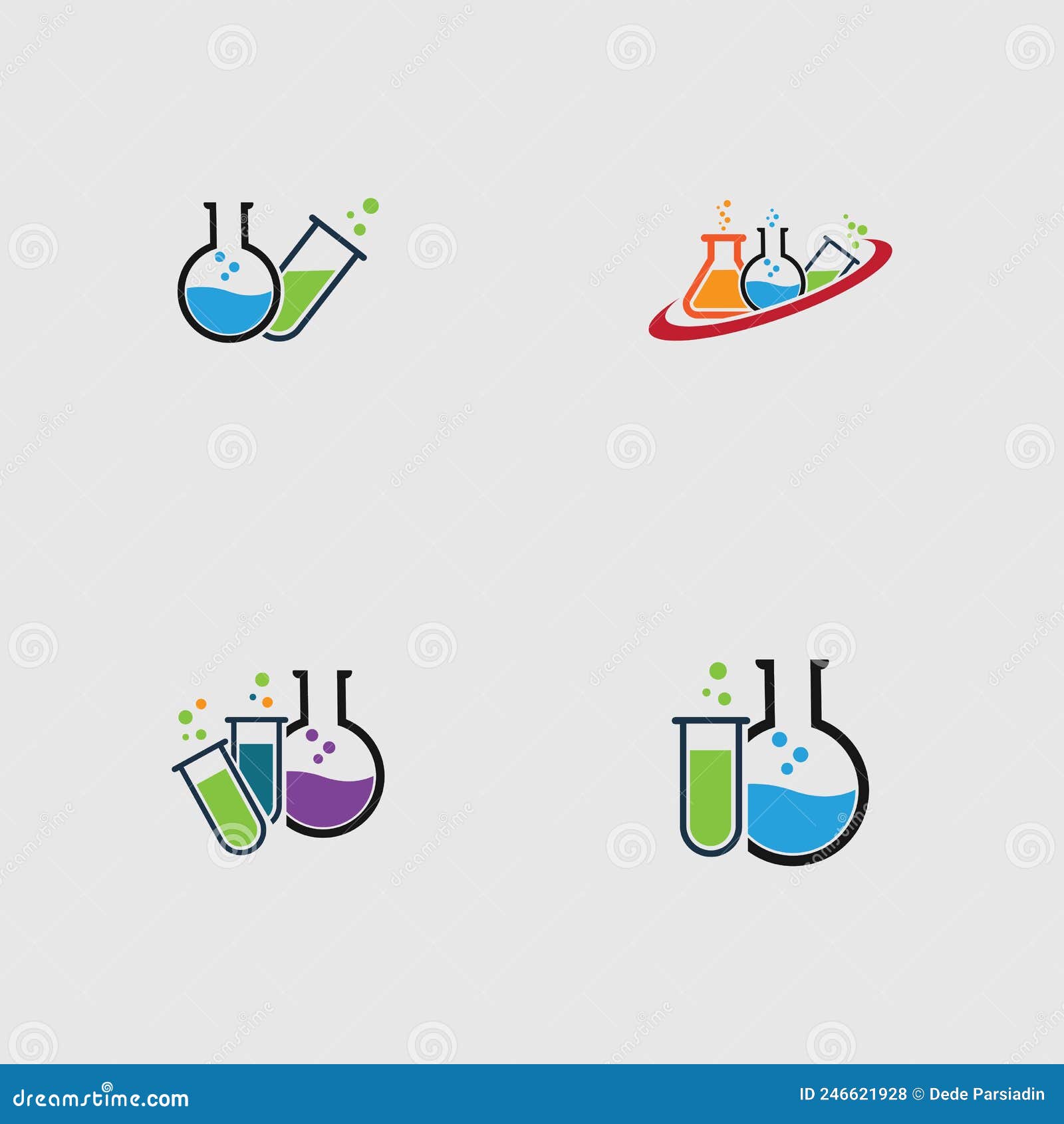 Vector Illustration of Lab Logo Design Template Stock Vector ...