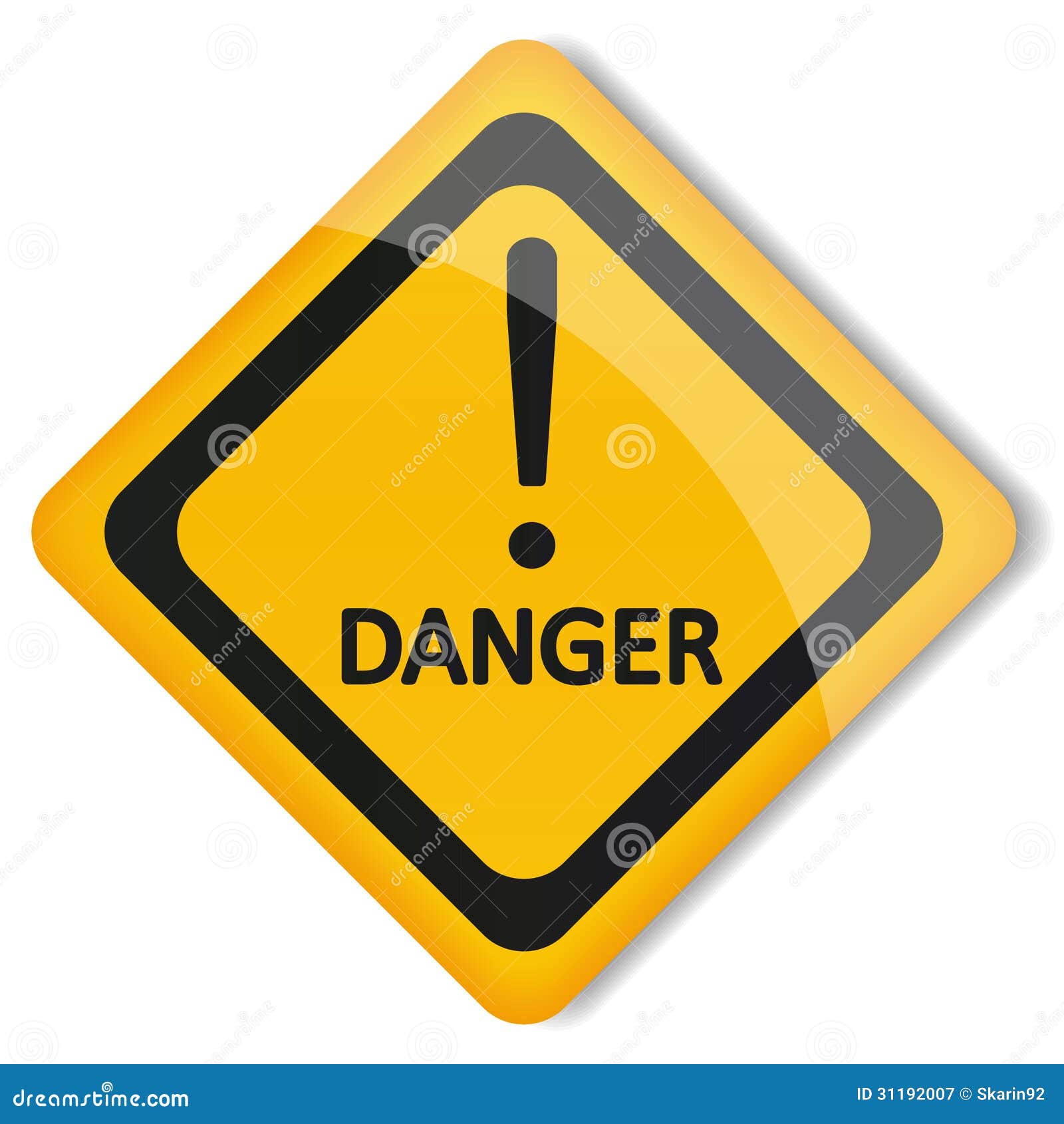 Vector Illustration Label Exclamation Mark Stock Vector - Illustration ...