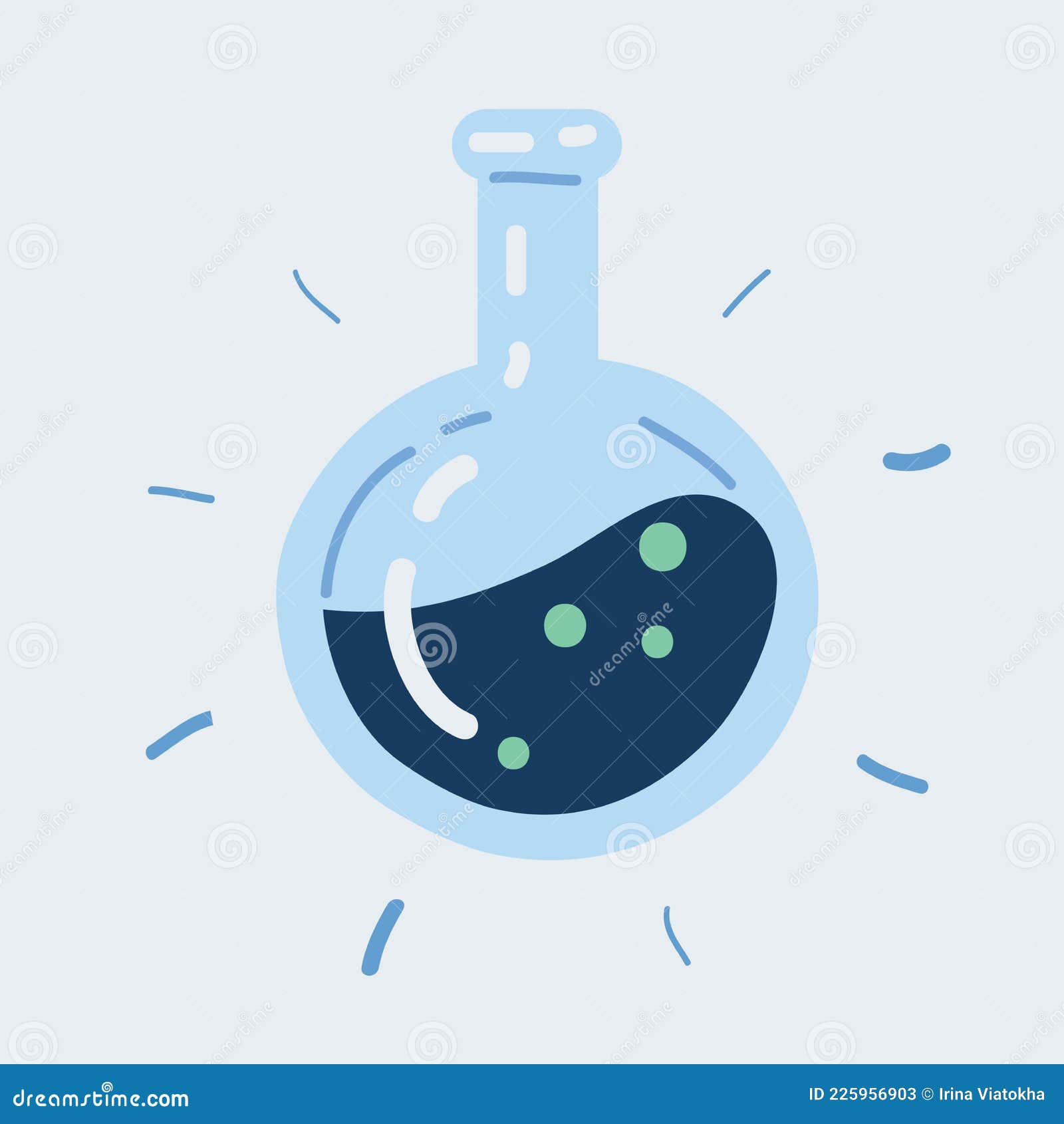 Vector Illustration of Laboratory Flask Vector Icon Stock Vector ...