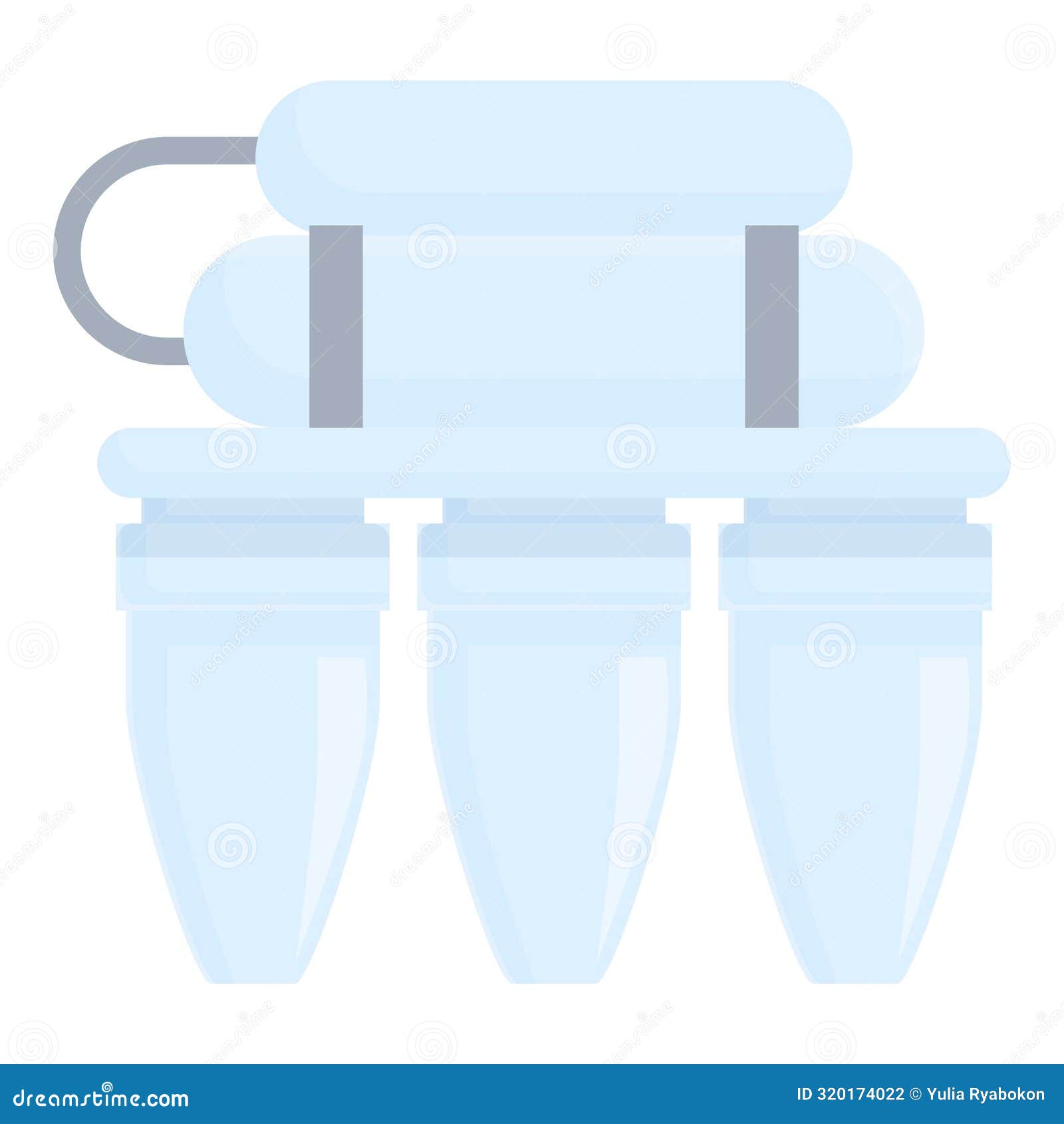 Vector Illustration of Laboratory Test Tubes in Rack Stock Vector ...