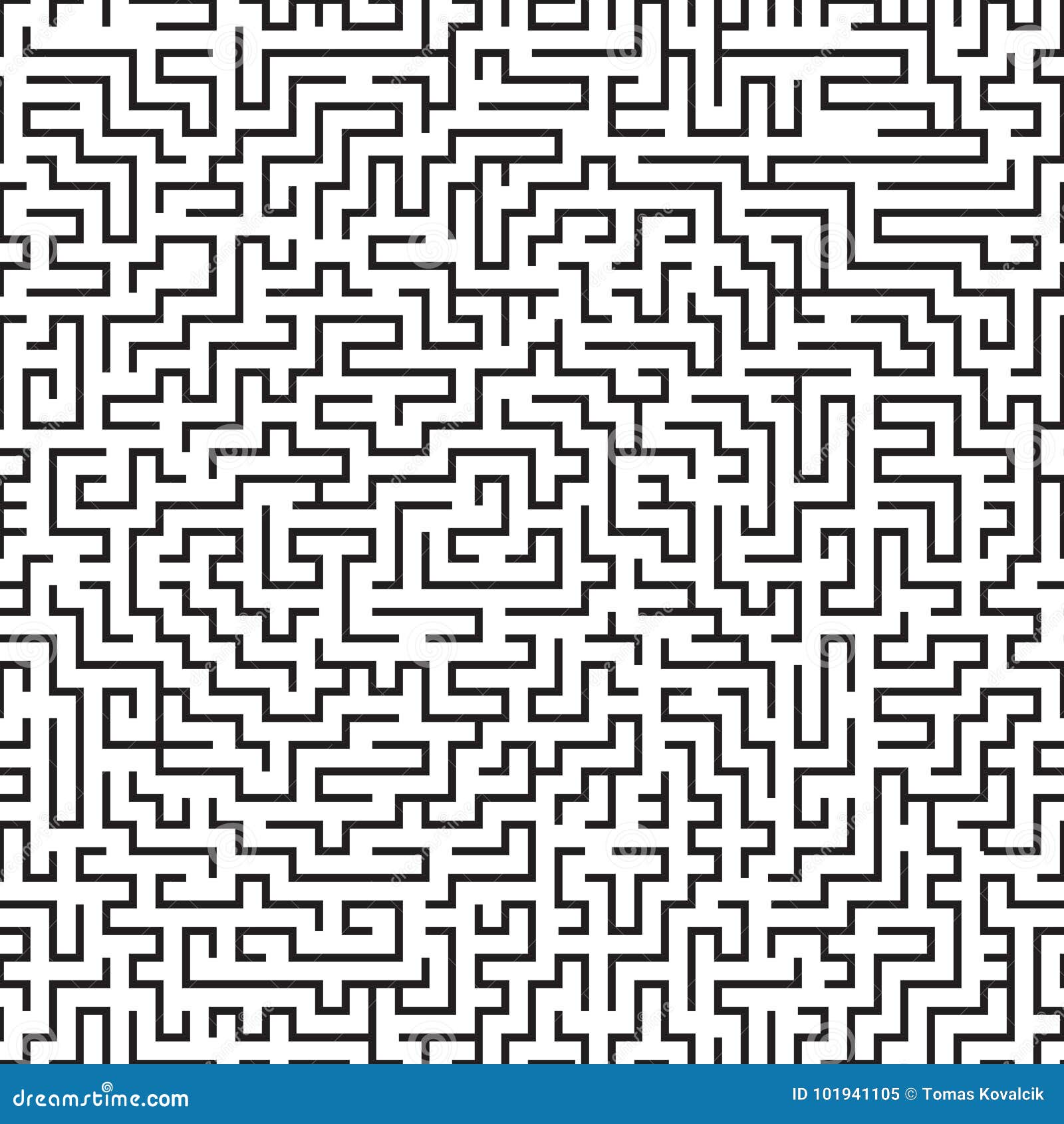 Maze Background, Seamless Pattern Stock Vector - Illustration of ...