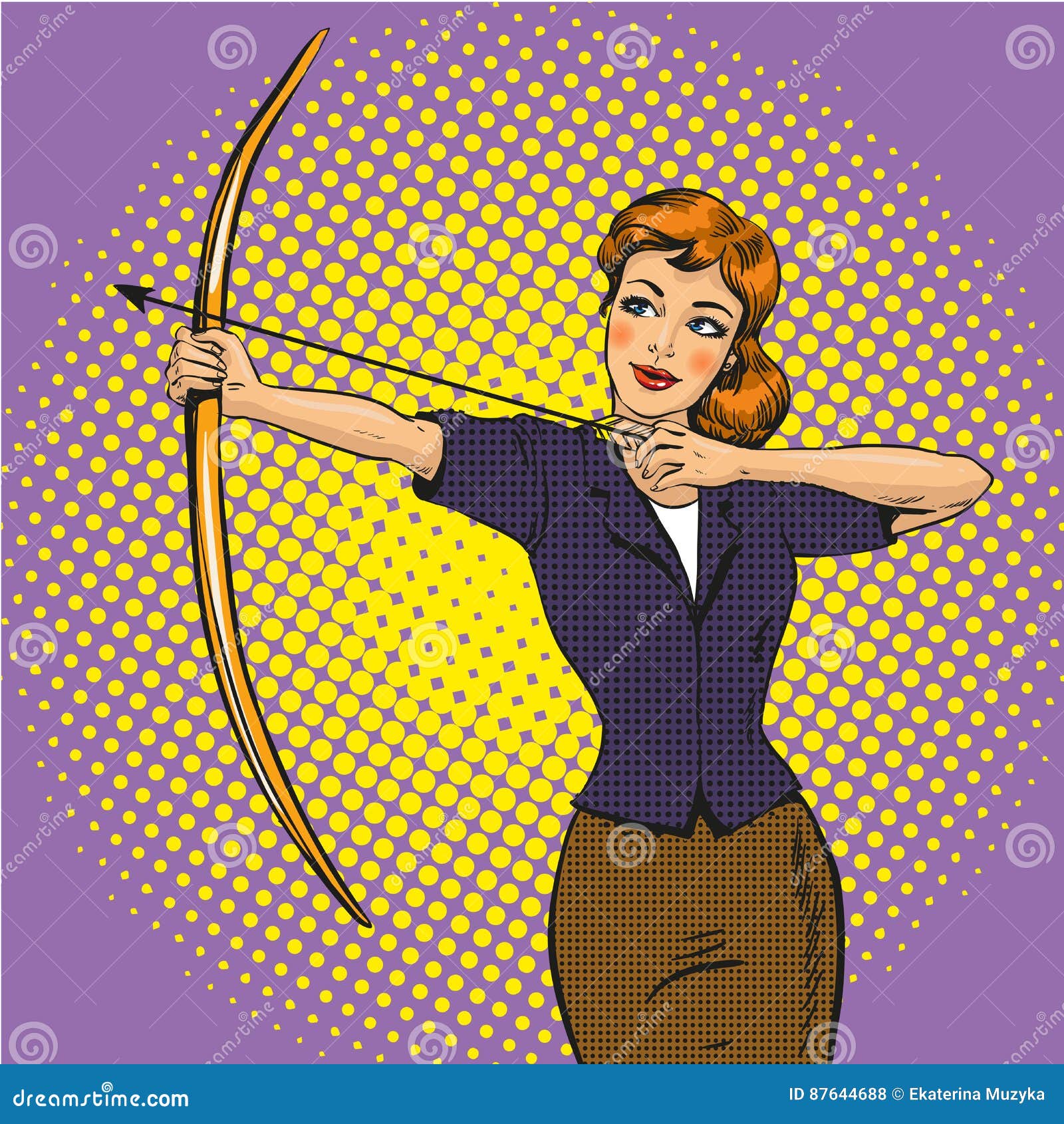 Lady Comic Cartoon Ca-rector Vector | CartoonDealer.com #93954844