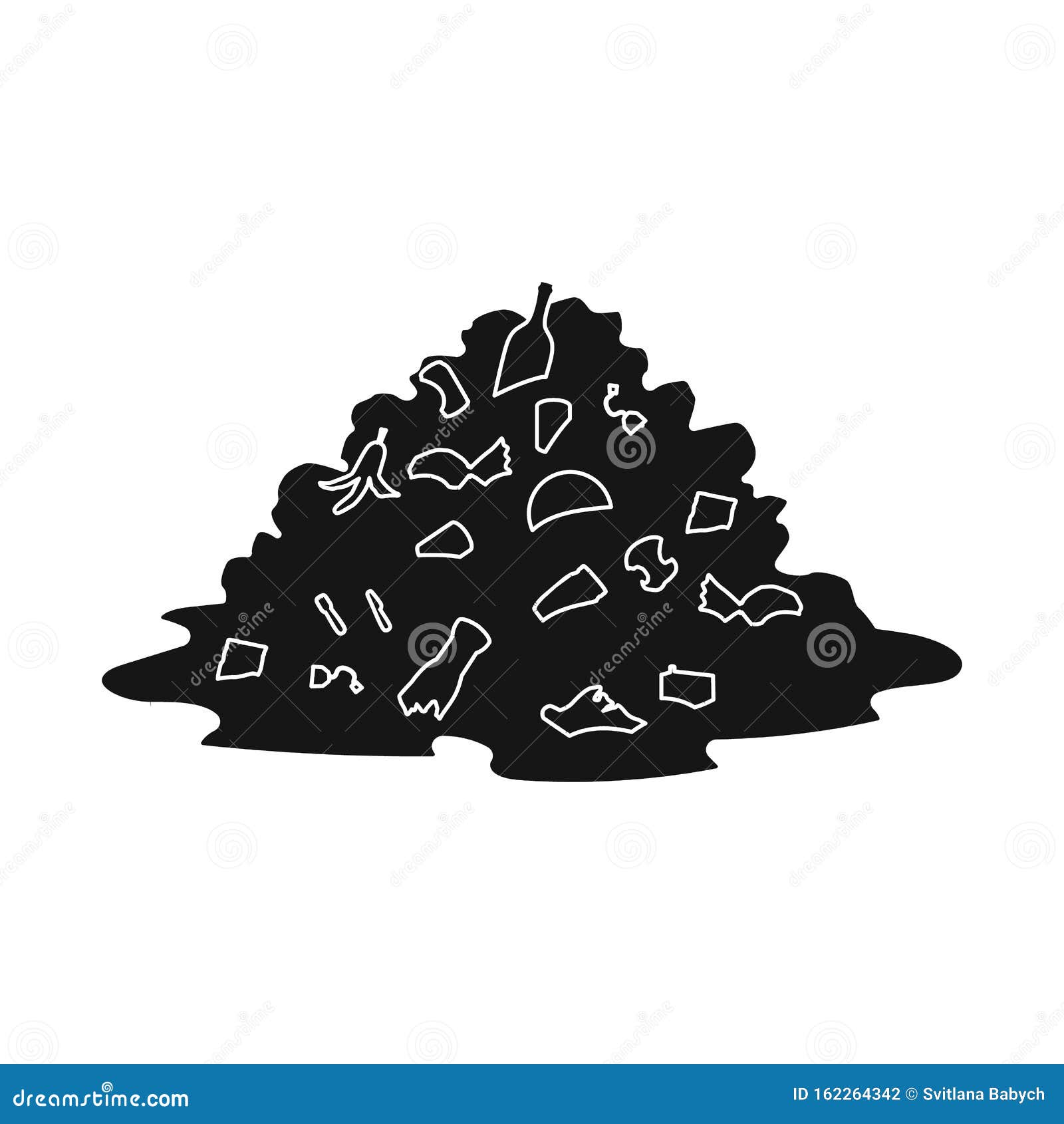 Vector Design of Landfill and Trash Logo. Graphic of Landfill and Dump ...