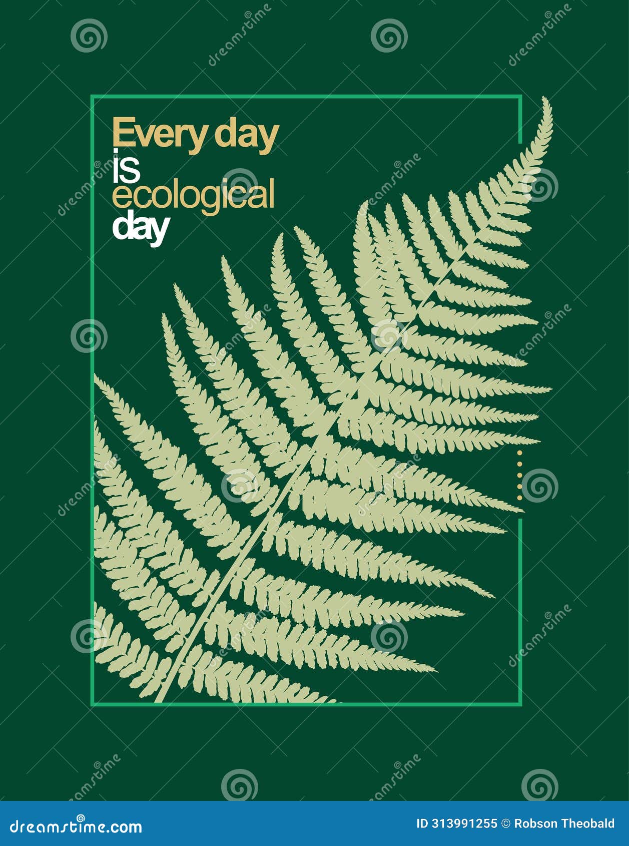 Everyday is Ecological Day. Stock Vector - Illustration of banner ...