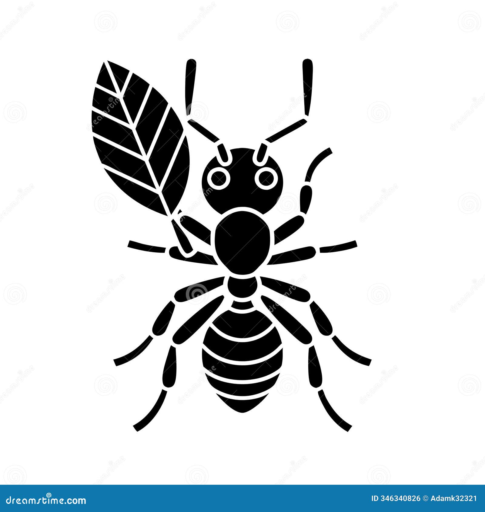 Ant Or Leafcutter Ant, Graphic Design Cartoon Vector | CartoonDealer ...