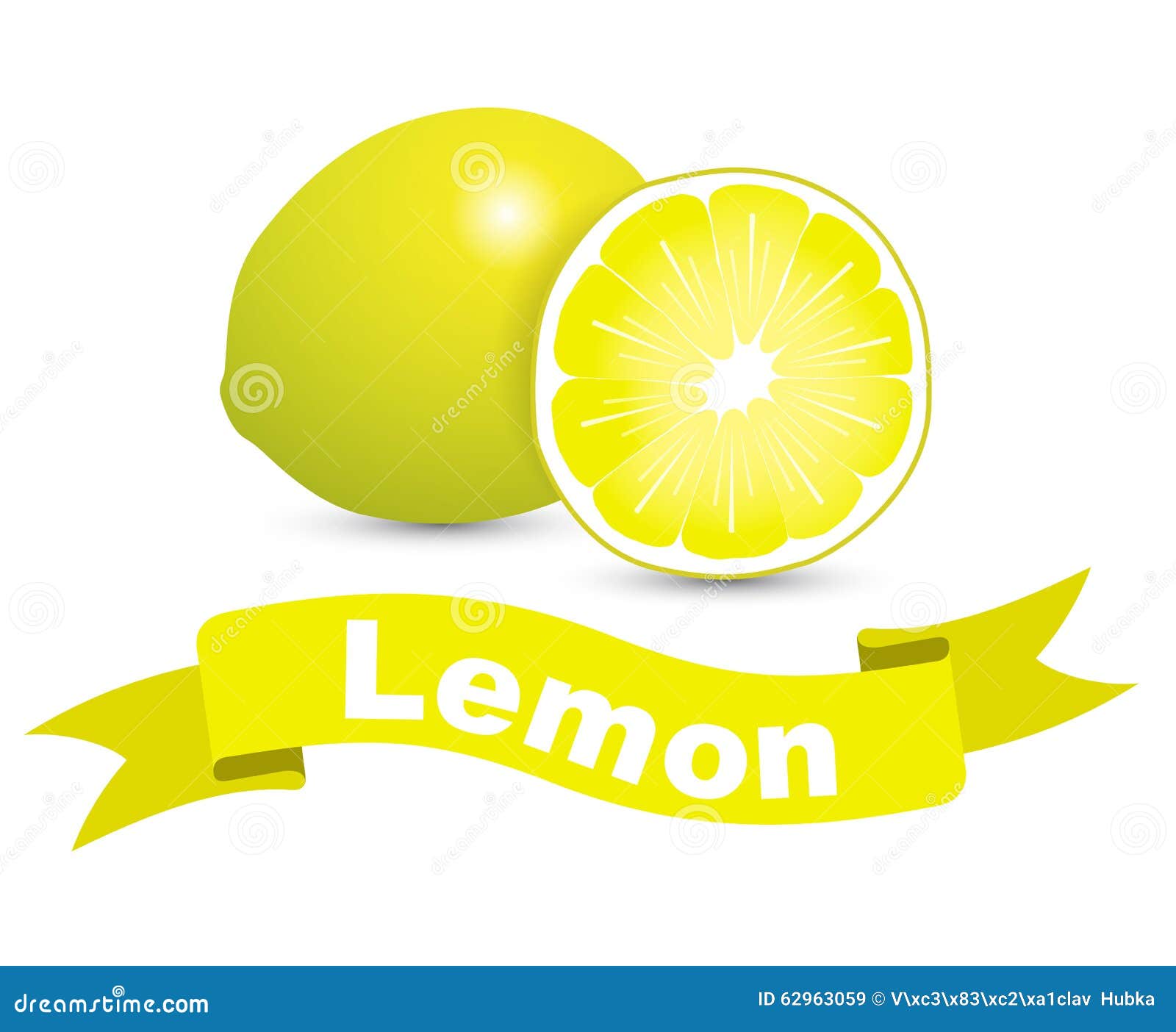 Vector illustration lemon stock vector. Illustration of dessert - 62963059