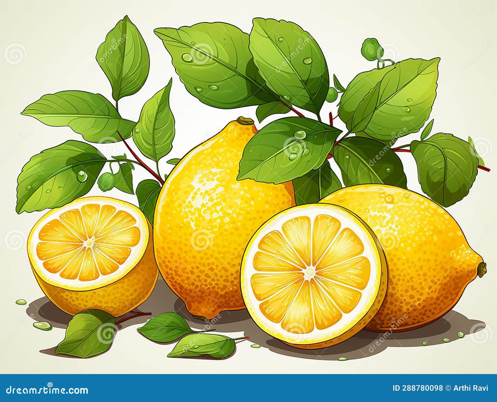 Vector Illustration of Lemon Stock Illustration - Illustration of ...