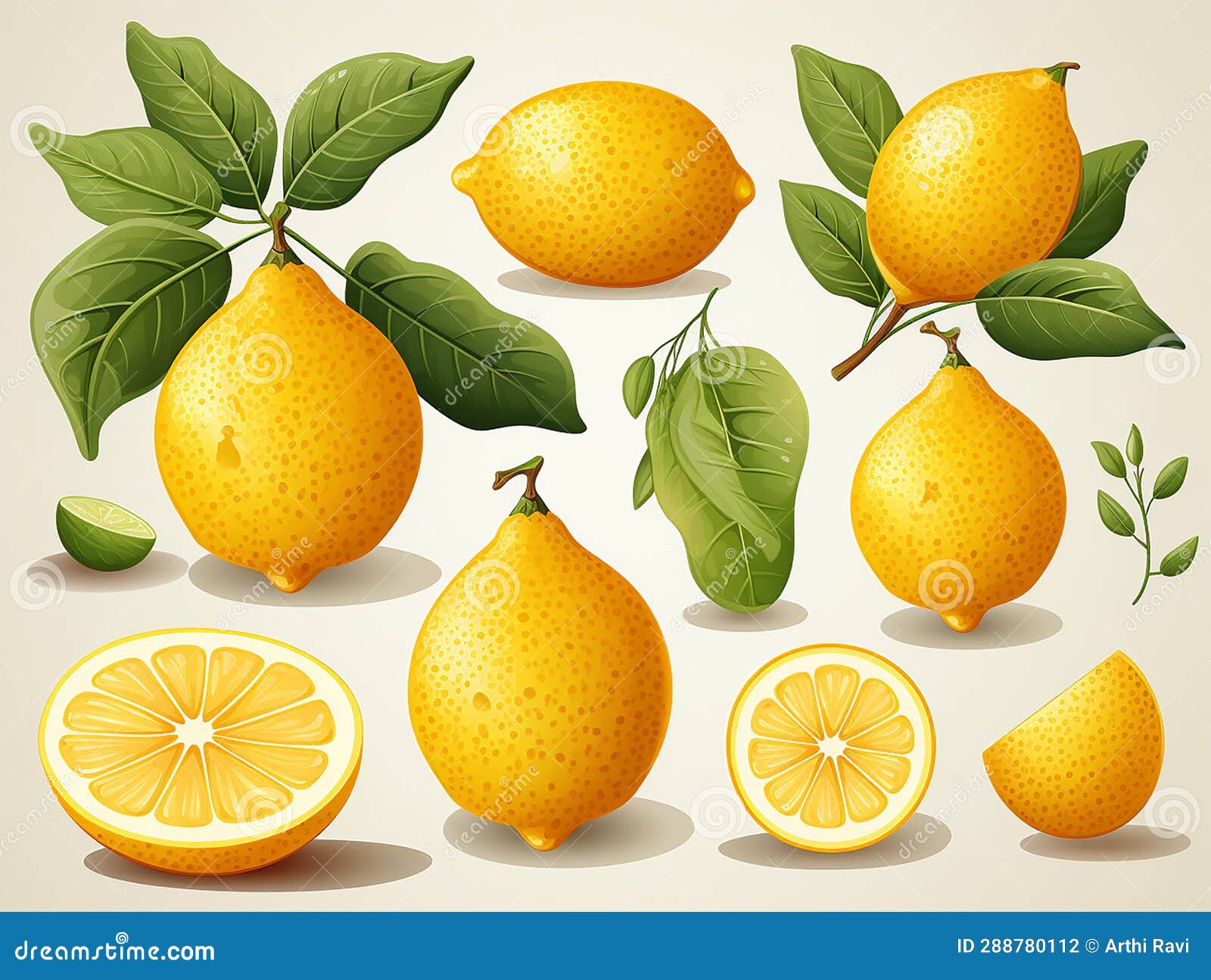 Vector Illustration of Lemon Stock Illustration - Illustration of ...