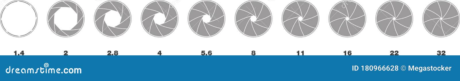 Vector Illustration of a Lens Aperture Stock Vector - Illustration of ...