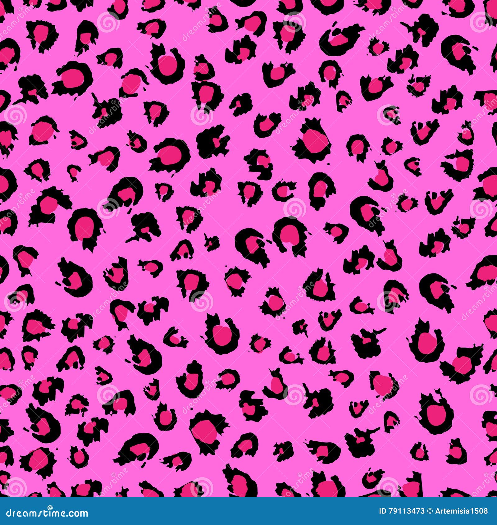 Vector Illustration of Leopard Print Seamless Pattern. Stock Vector ...