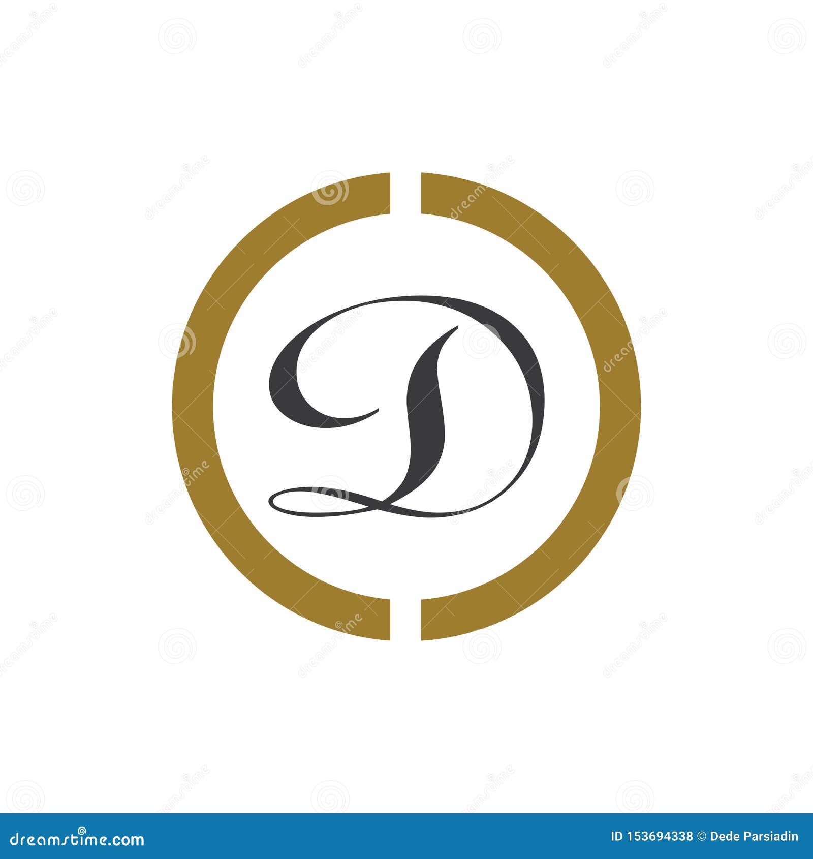 Vector Illustration Letter D Stock Vector - Illustration of logotype ...