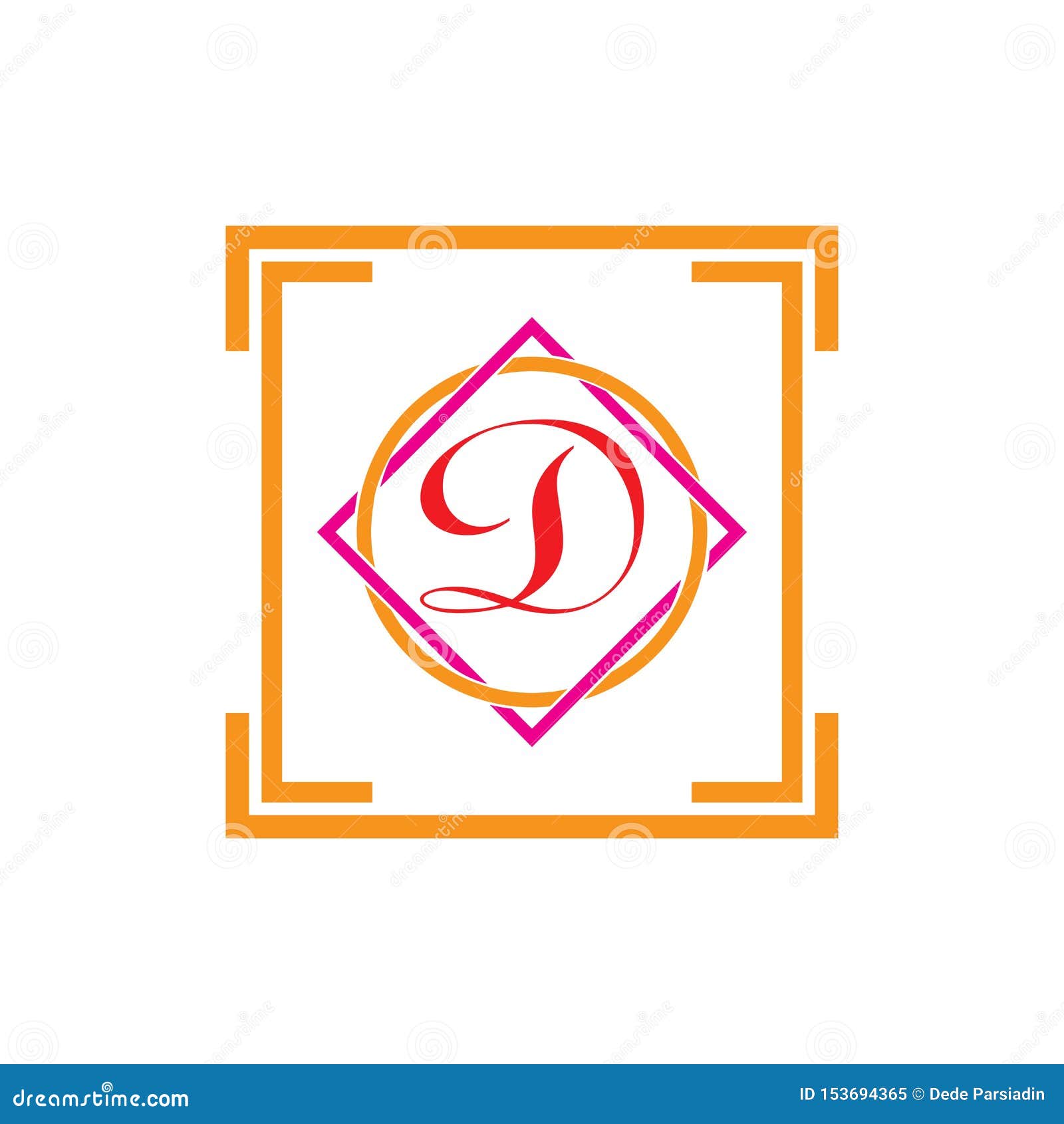Vector Illustration Letter D Stock Vector - Illustration of geometric ...