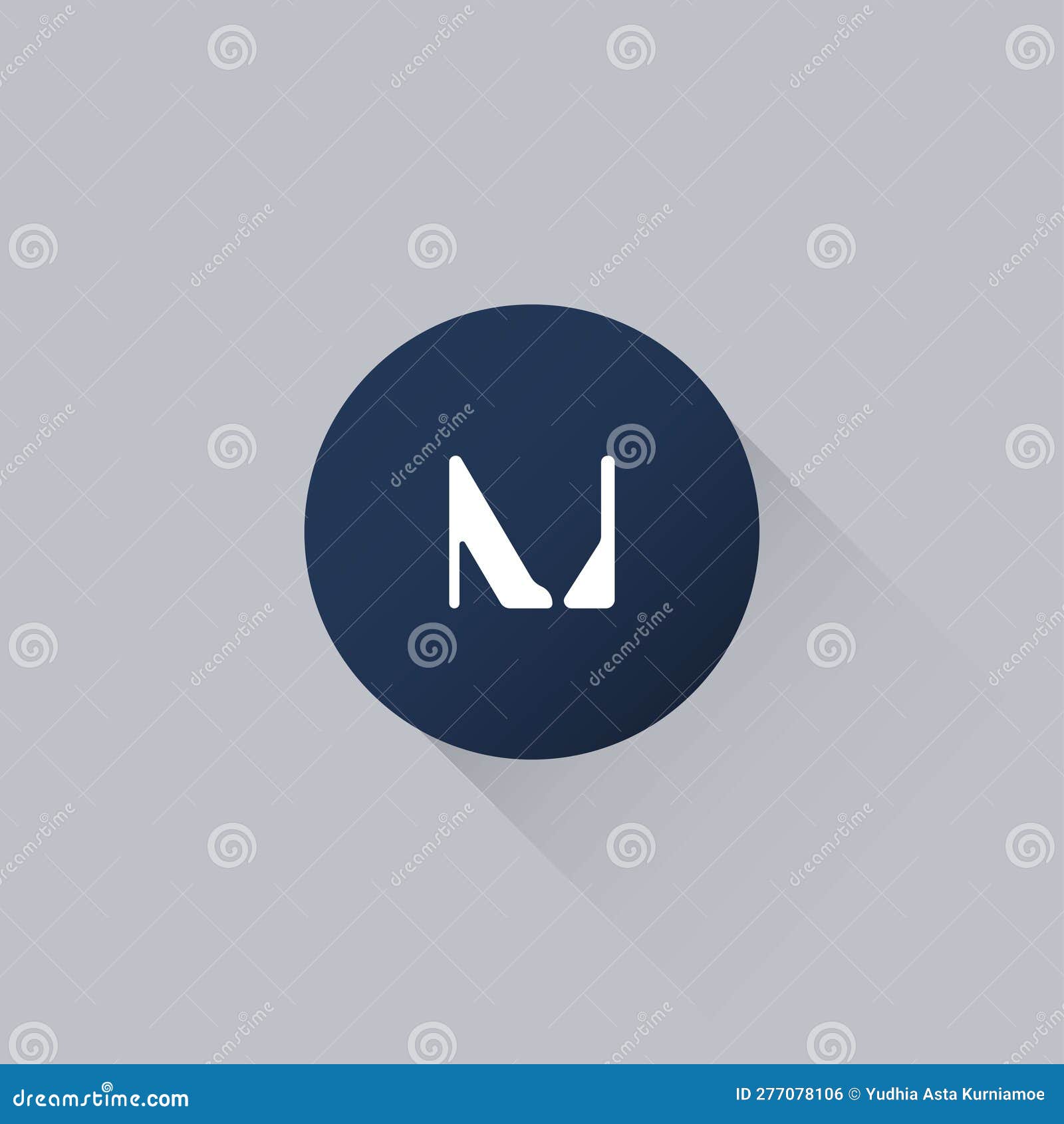 Vector Illustration of Letter M in Modern Flat Design. Shoes Logo Stock ...