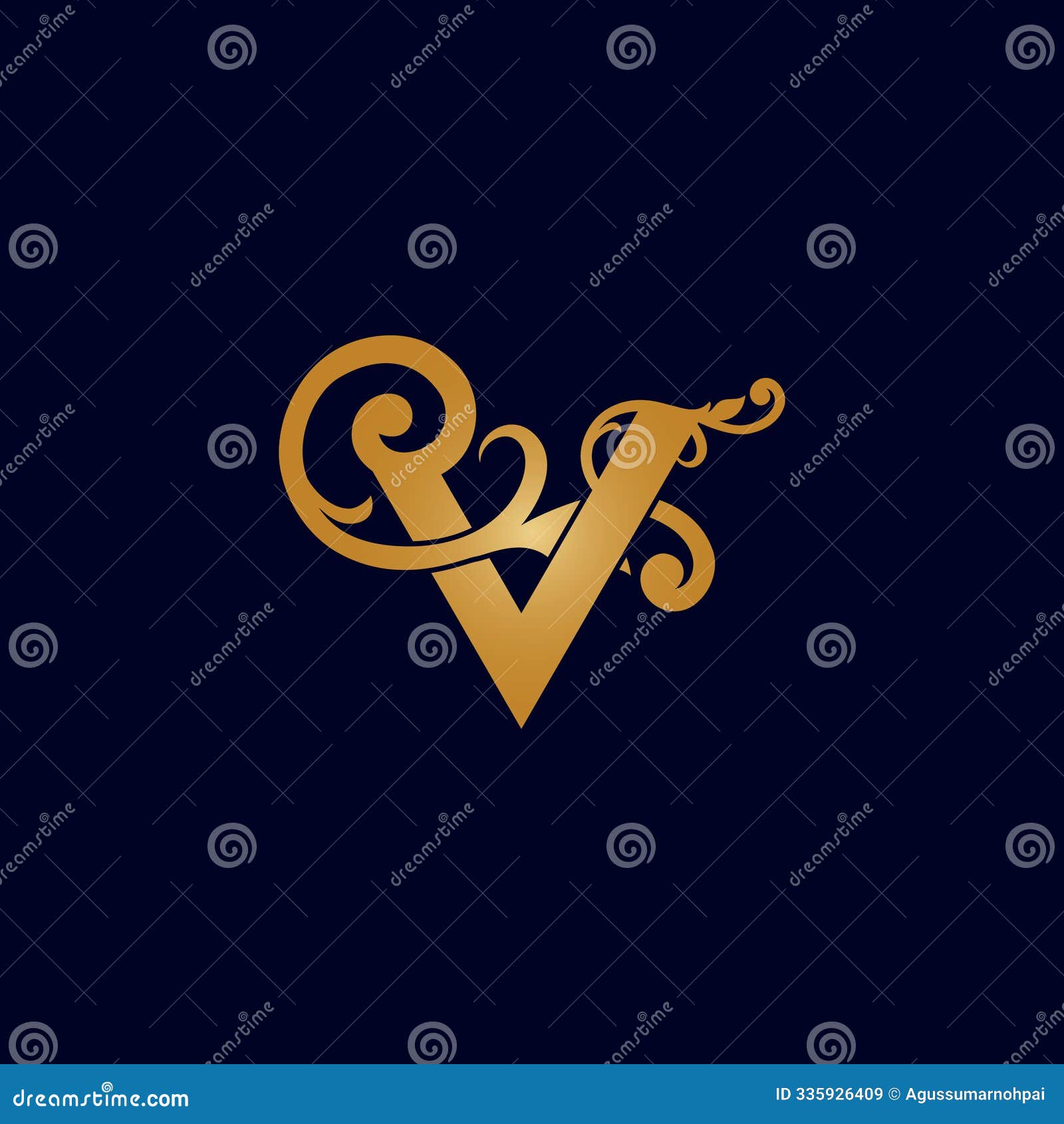 Vector Illustration of Letter V for Icon, Symbol or Logo Stock Vector ...