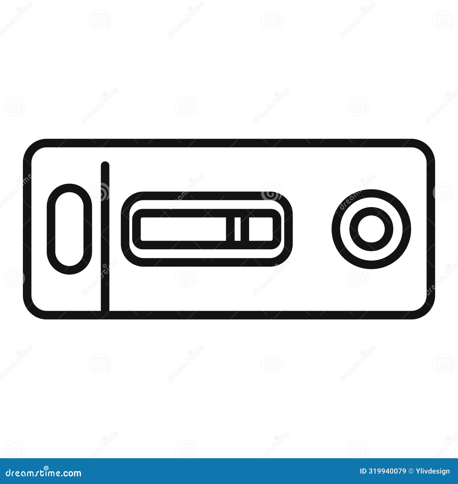 Vector Illustration of a Level Tool Icon Stock Vector - Illustration of ...