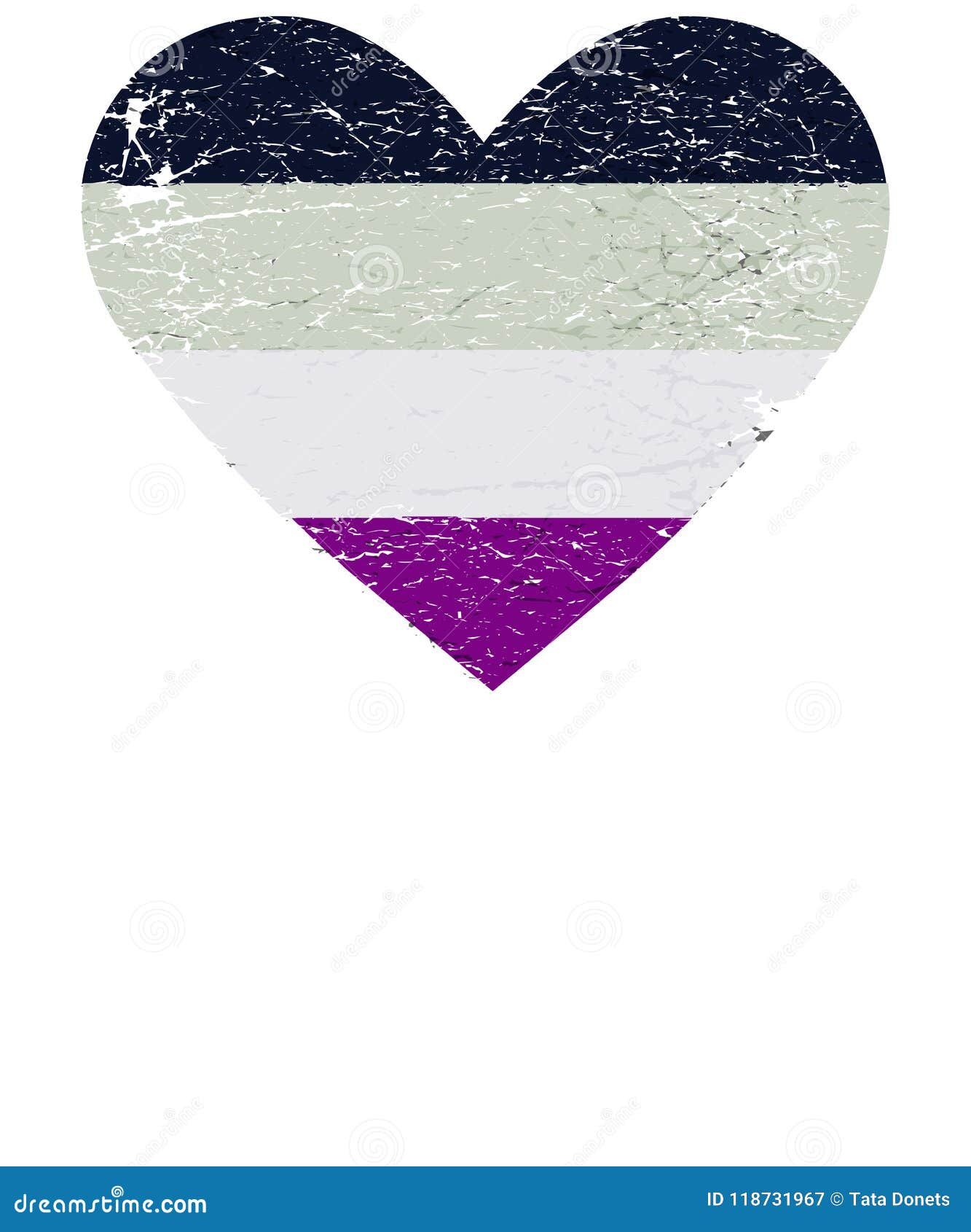 Asexual Flag Symbol Or Emblem Of Asexual People Man And Woman Stock Image