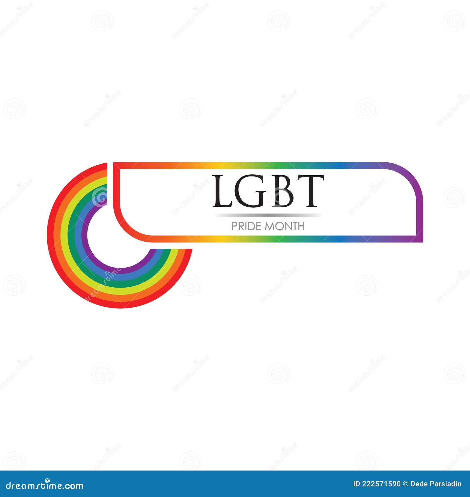 Vector Illustration of LGBT Logo Symbol Template - Vector Stock Vector ...