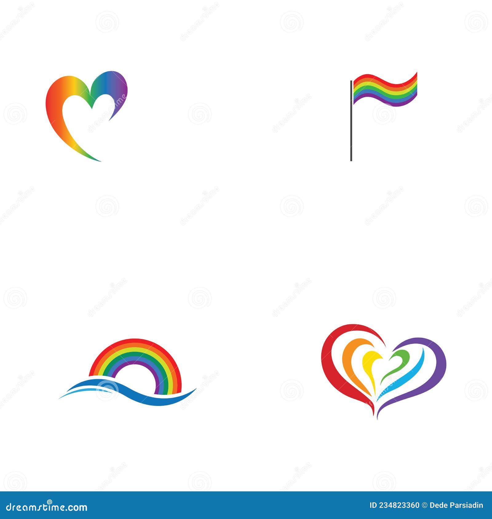 Vector Illustration of LGBT Logo Symbol Template - Vector Stock Vector ...