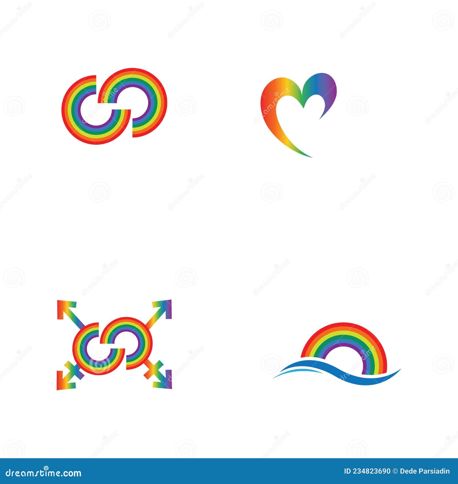 Vector Illustration of LGBT Logo Symbol Template - Vector Stock Vector ...