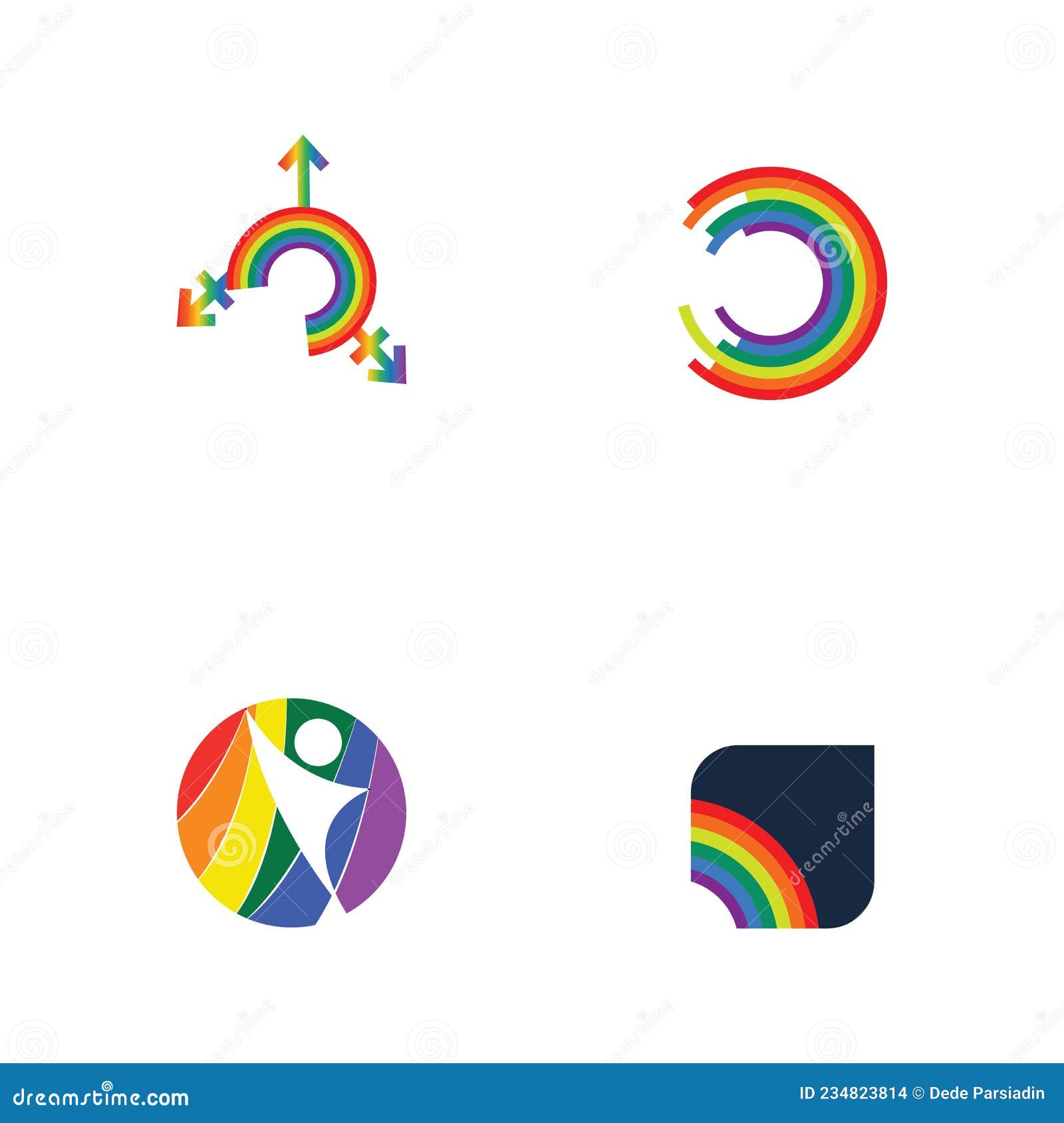 Vector Illustration of LGBT Logo Symbol Template - Vector Stock Vector ...