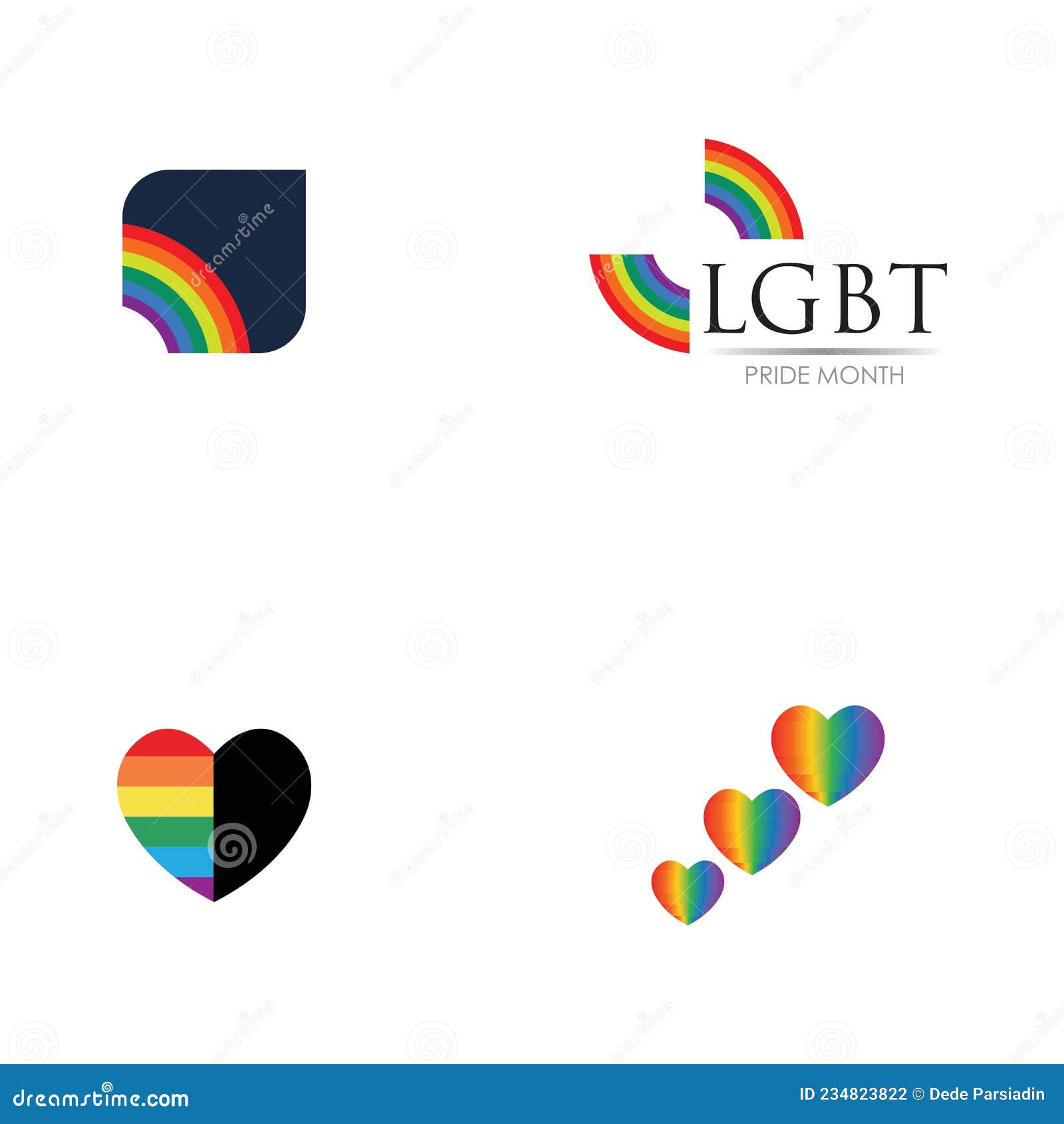 Vector Illustration of LGBT Logo Symbol Template - Vector Stock Vector ...