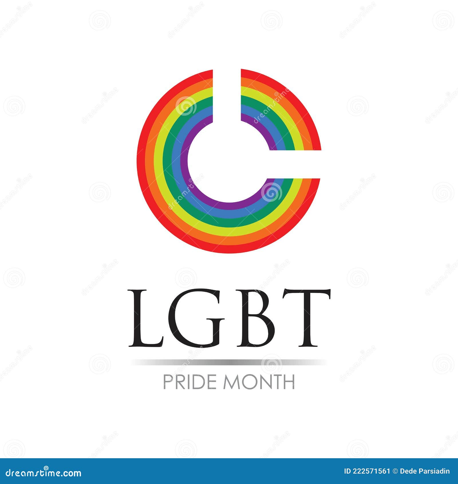 Vector Illustration of LGBT Logo Symbol Template - Vector Stock Vector ...