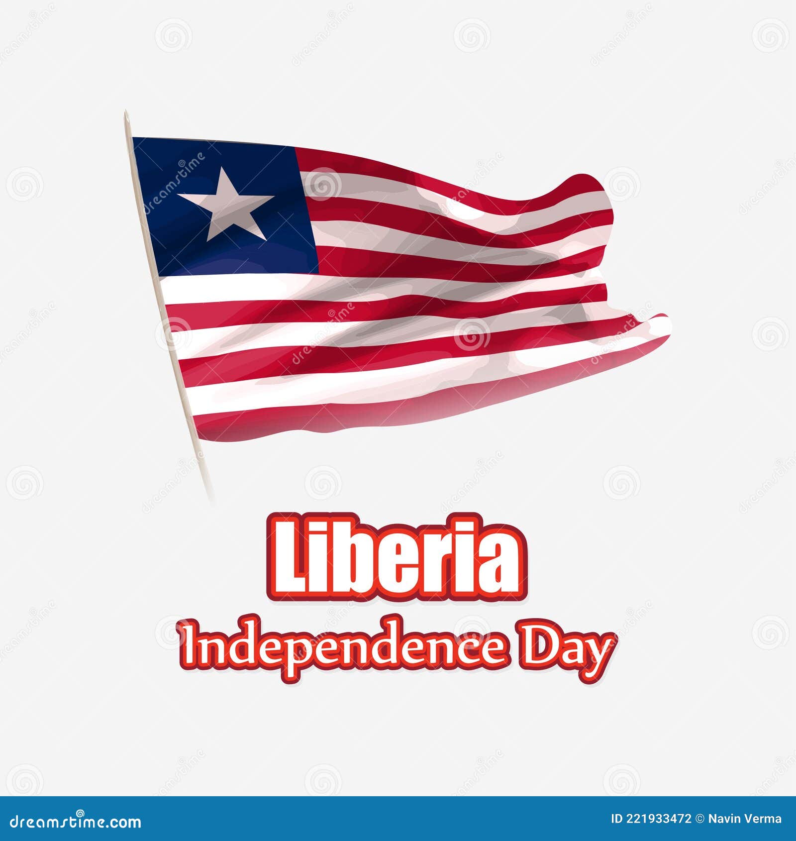 Vector Illustration for Liberian Independence Day Stock Vector ...