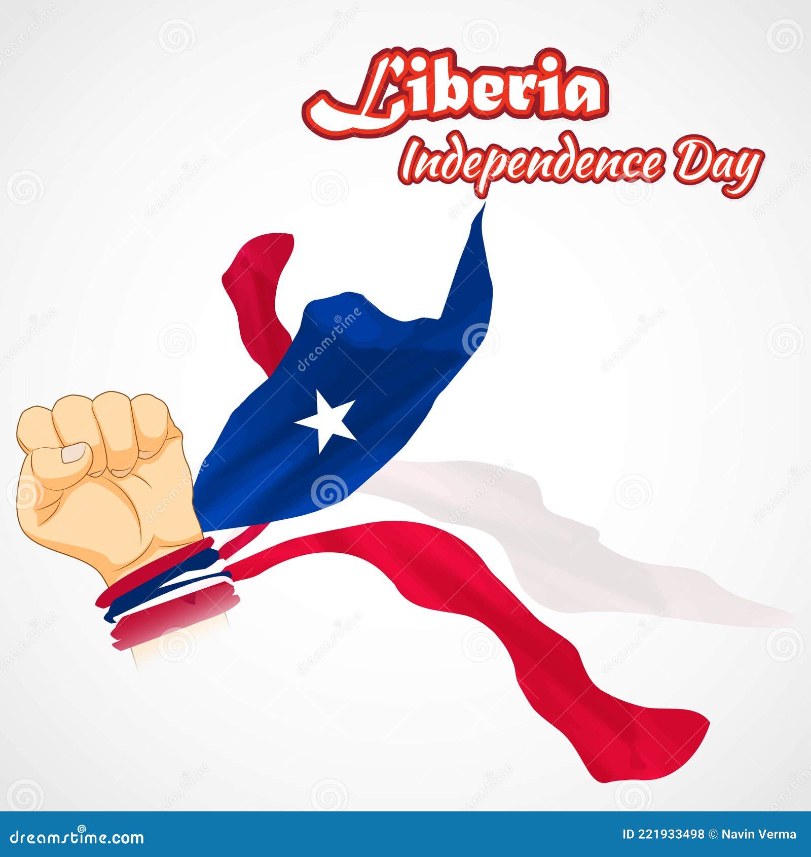 Vector Illustration for Liberian Independence Day Stock Vector ...