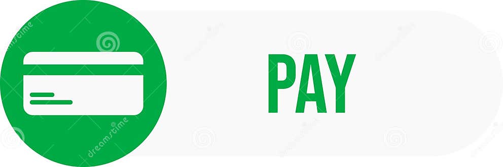Pay Button. Button for Paying. Green Pay Button. Stock Vector ...