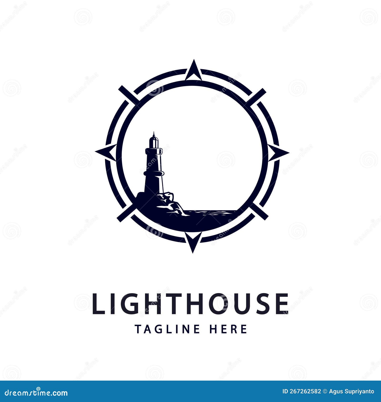 Lighthouse for a Symbol or Logo Icon Stock Vector - Illustration of ...