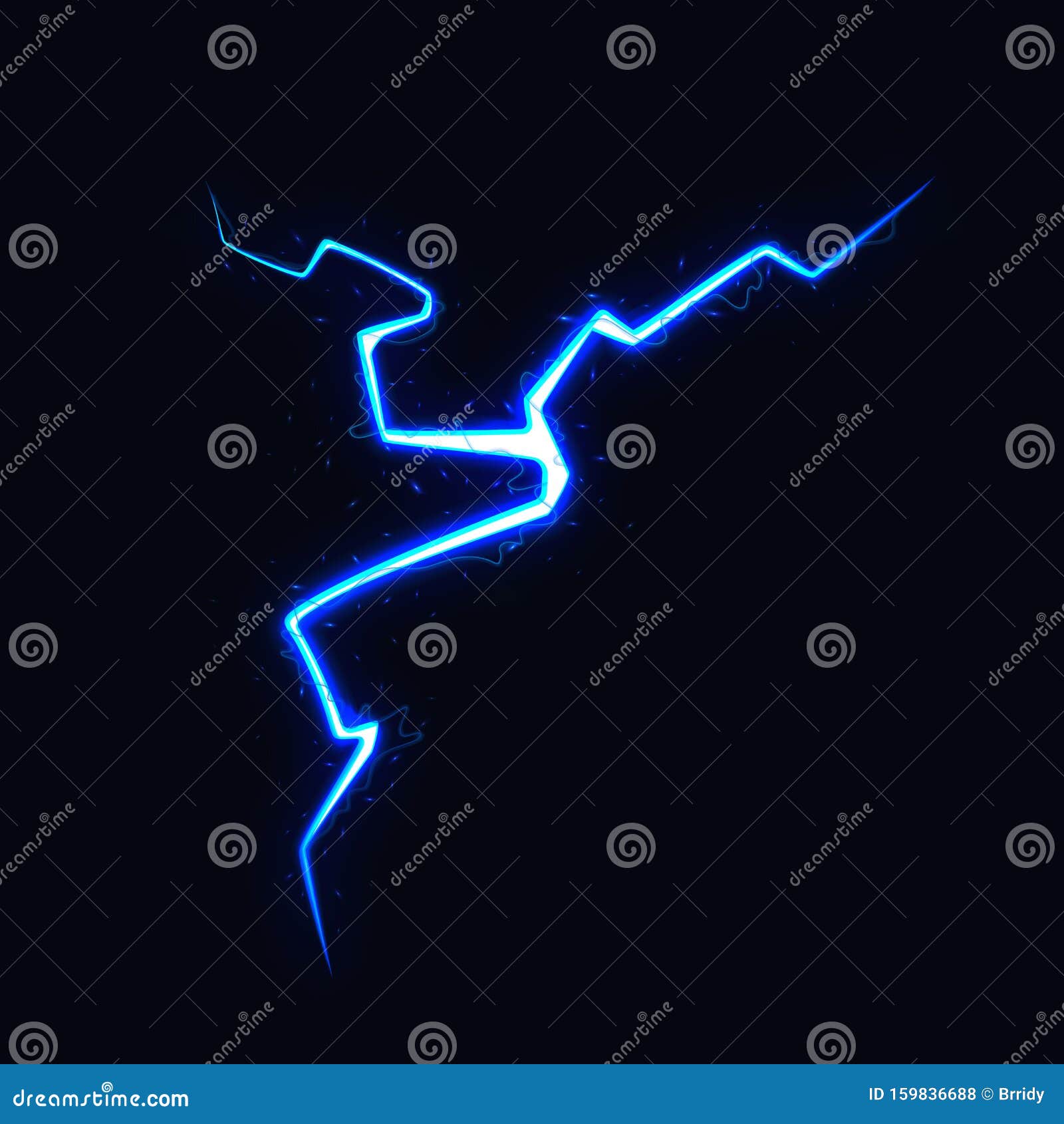 Light Blitz Flash Burst Explosion Illustration Cartoon Style ...