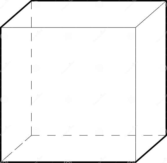 Cube 3D stock illustration. Illustration of depth, structure - 327384928