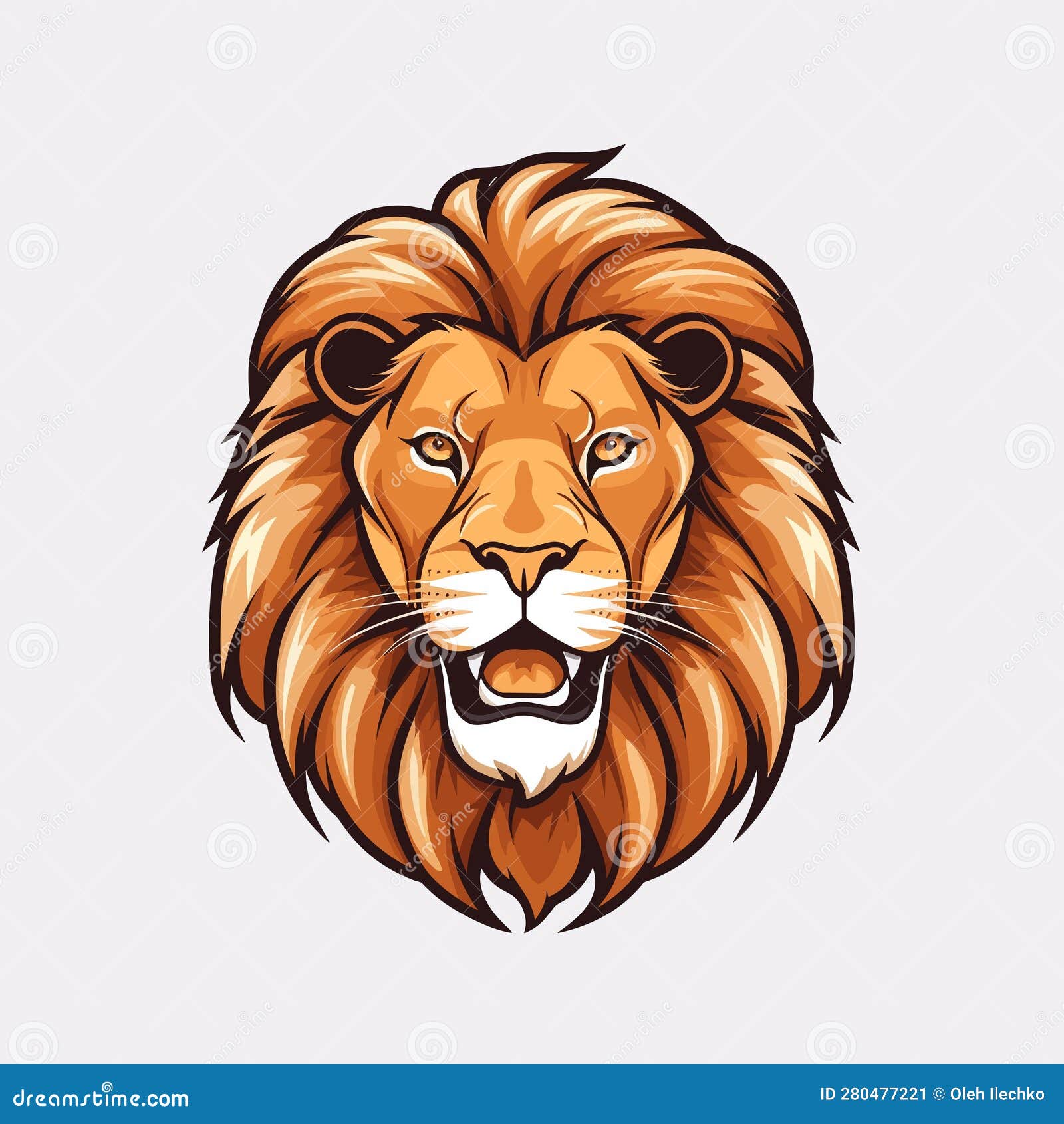 Vector Illustration of Lion Isolated Illustration Stock Vector ...