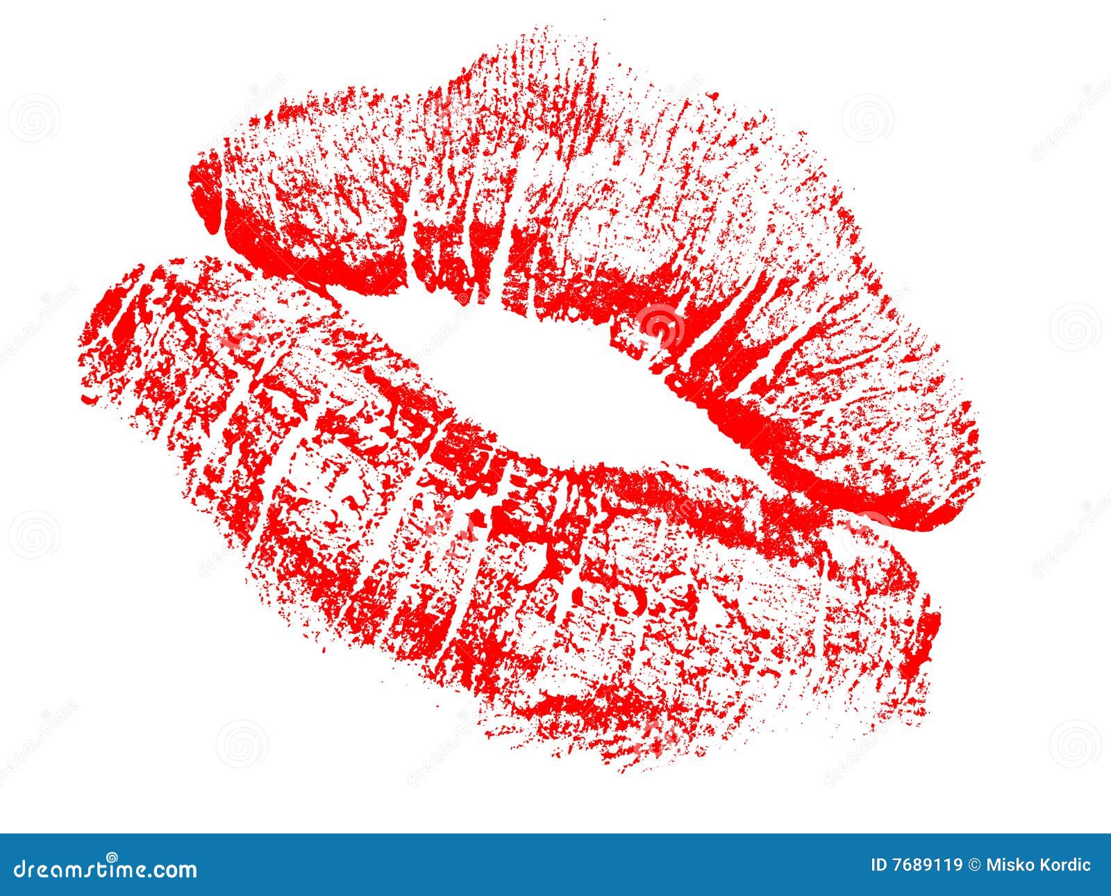 Vector Illustration of Lips Stamp Stock Illustration - Illustration of ...