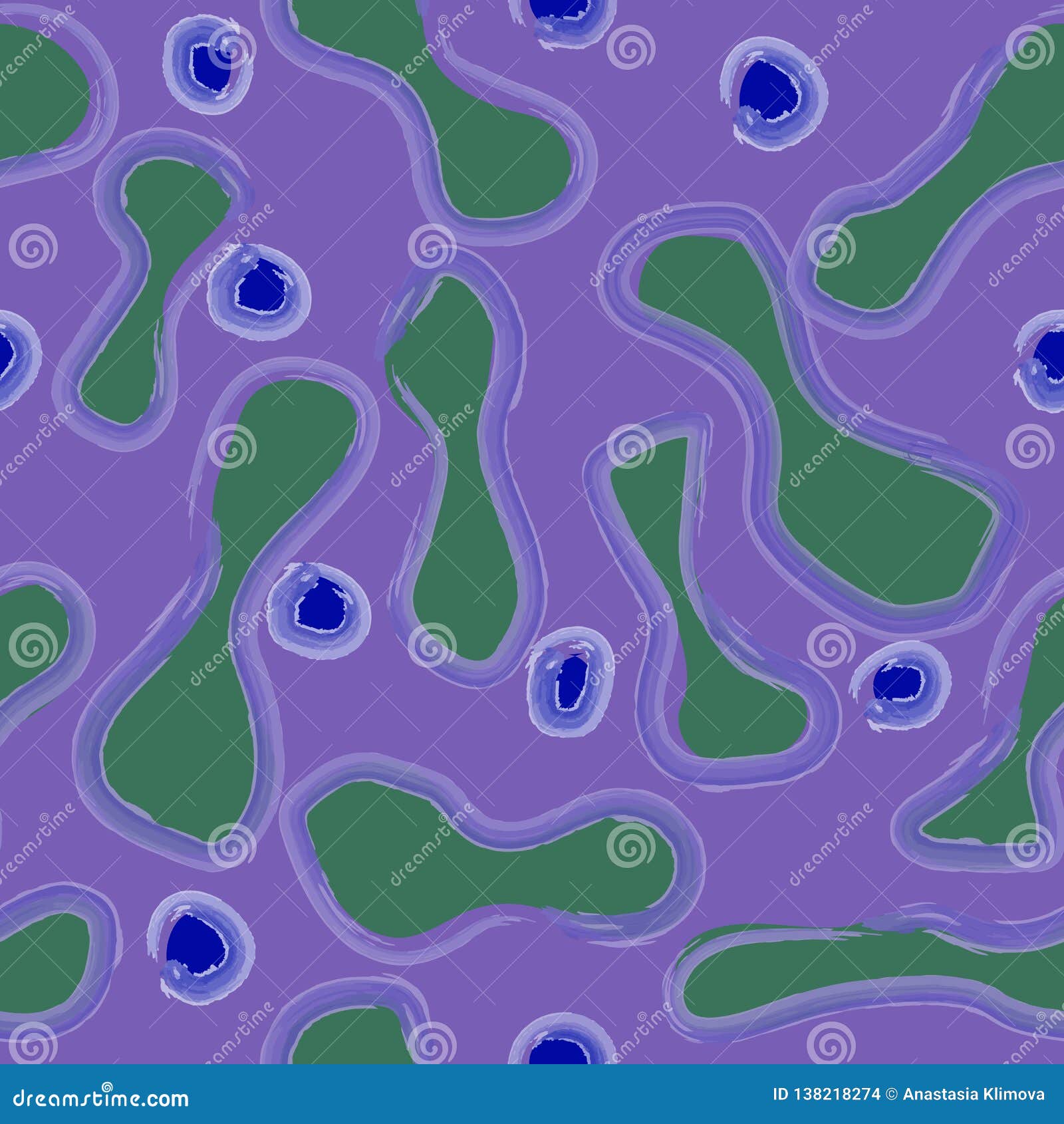 Living Cells Under the Microscope Stock Vector - Illustration of ...