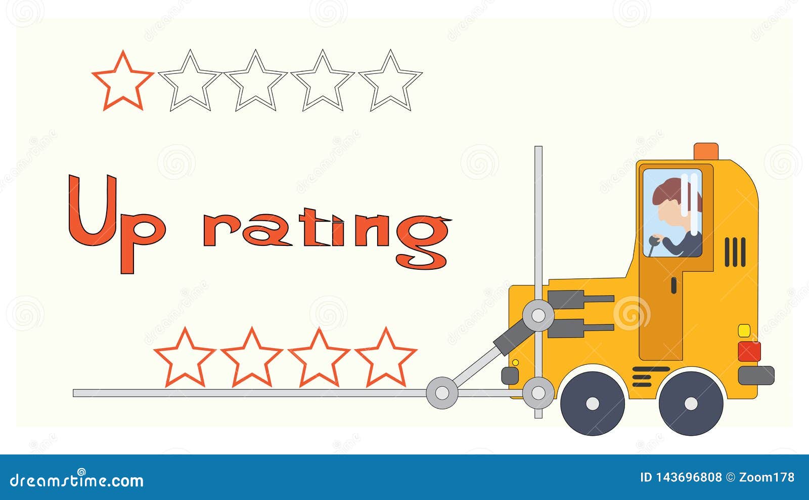 Customer Service To Raise the Rating Up Stock Vector - Illustration of ...