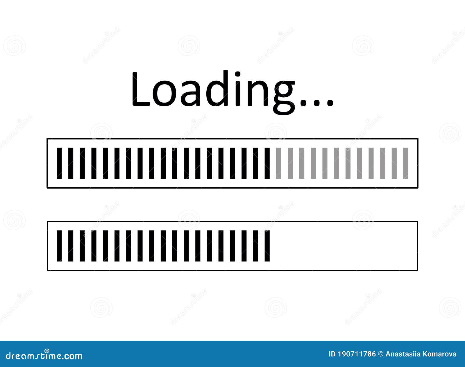 Vector Illustration of Loading Icons. Progress Symbol for Graphic and ...