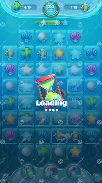 Vector Illustration Loading Playing Field Stock Vector - Illustration ...