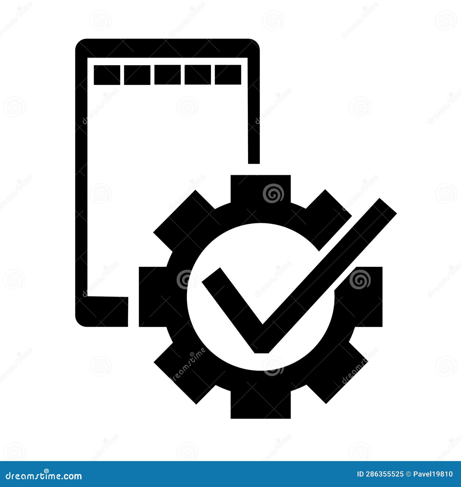 Vector Illustration, Logo, Icon of the Selected Tick Shape. Isolated on ...