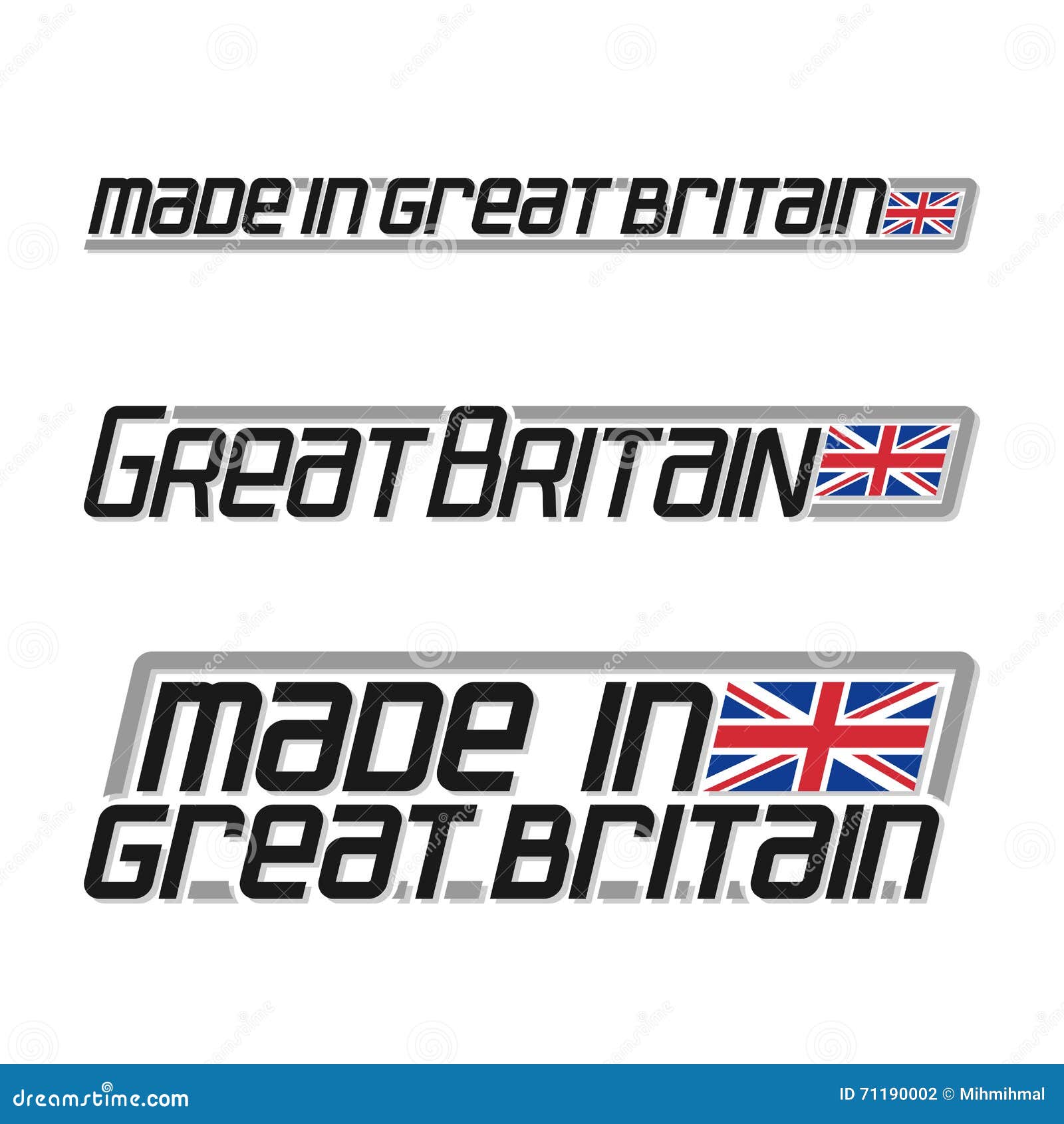 Vector Illustration of the Logo for Made in Great Britain Stock Vector ...