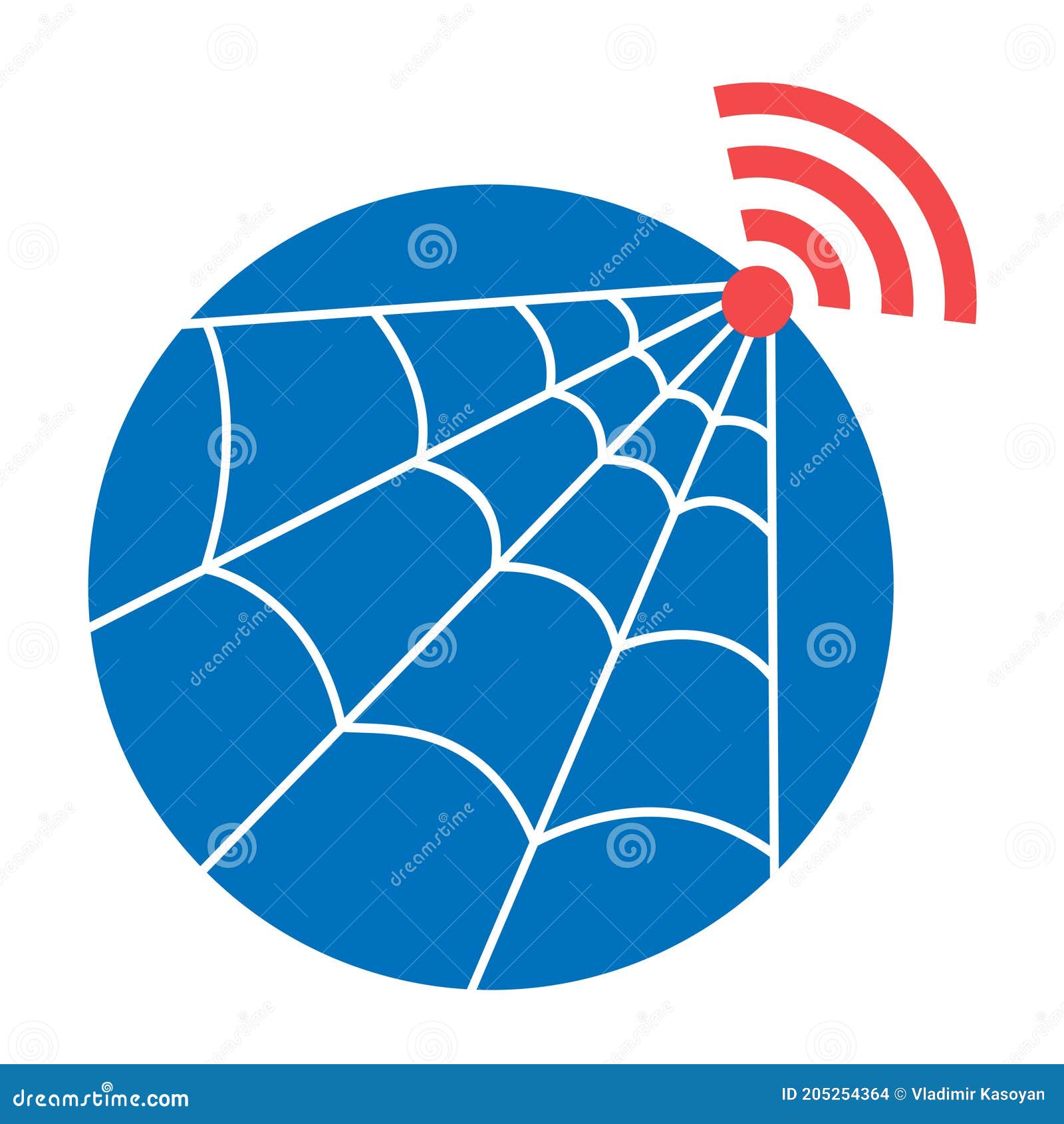 Web stock vector. Illustration of broadband, computer - 205254364