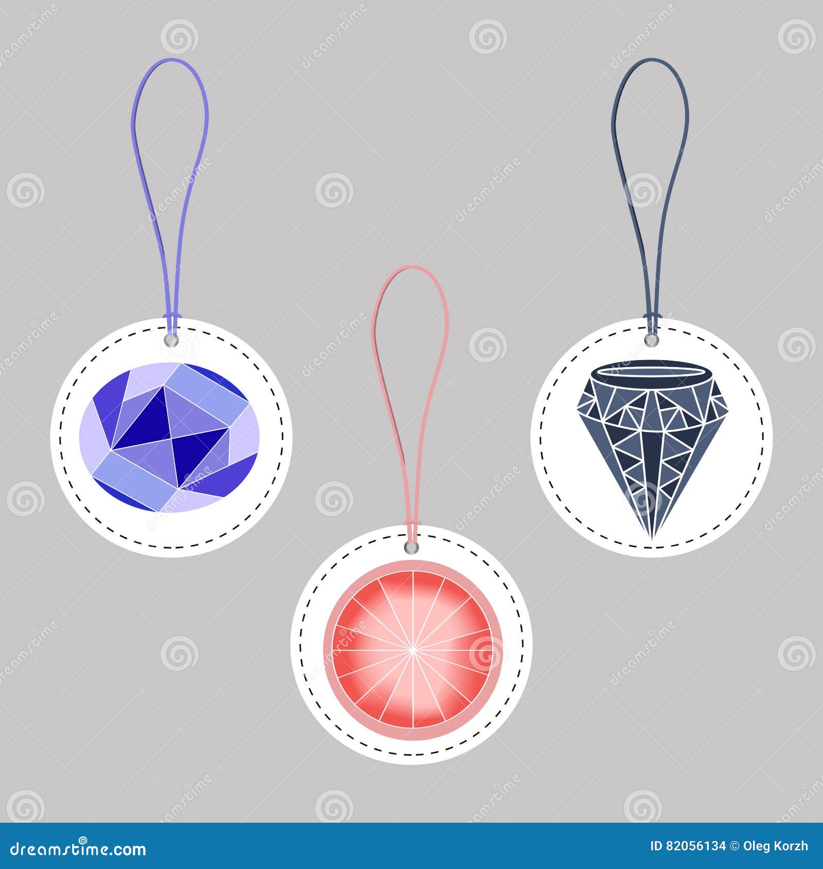 Vector Illustration of Logo for the Theme Gem Stock Vector ...