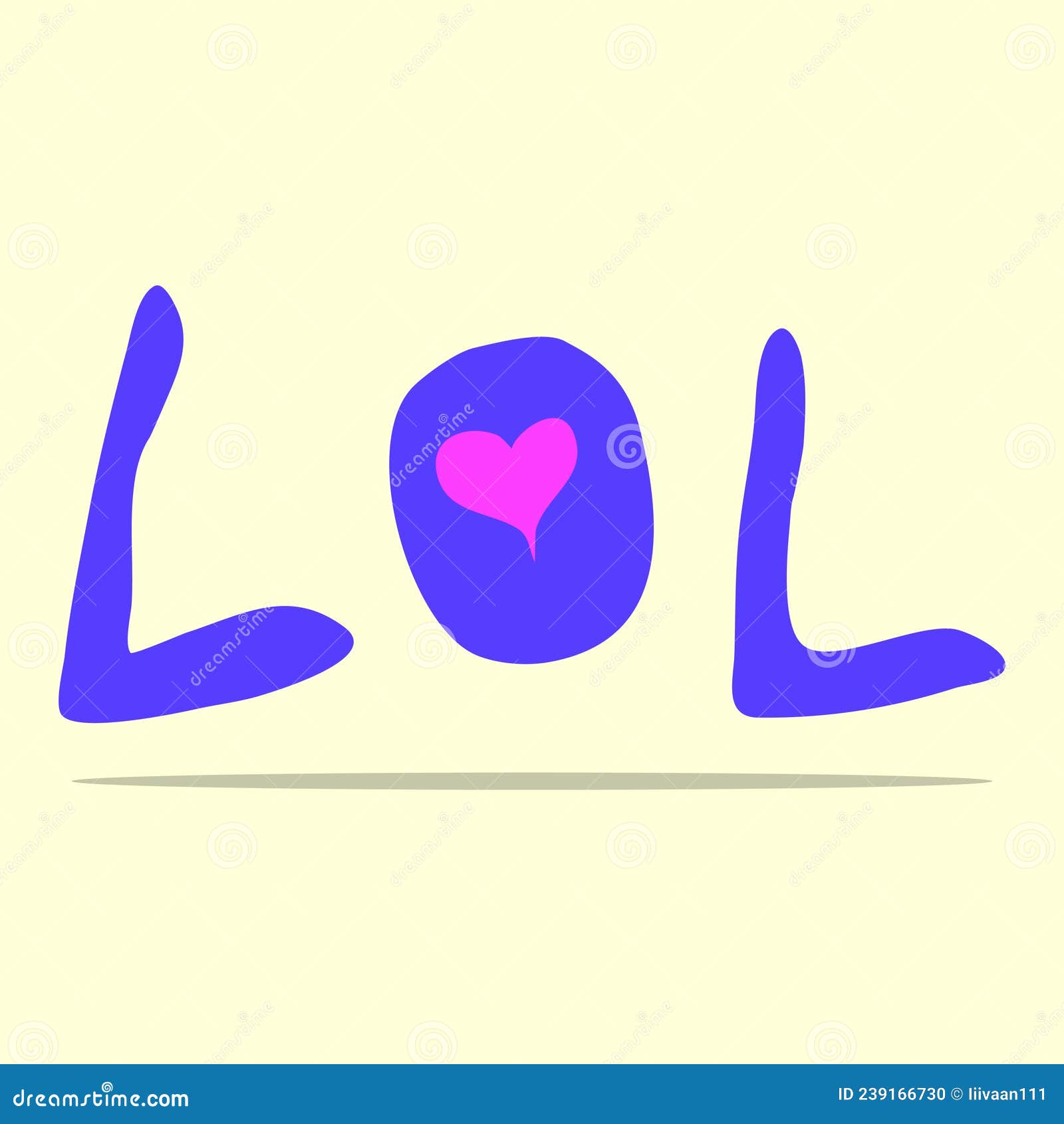 Lol. Laughing Out Loud Vector Illustration Stock Vector - Illustration ...